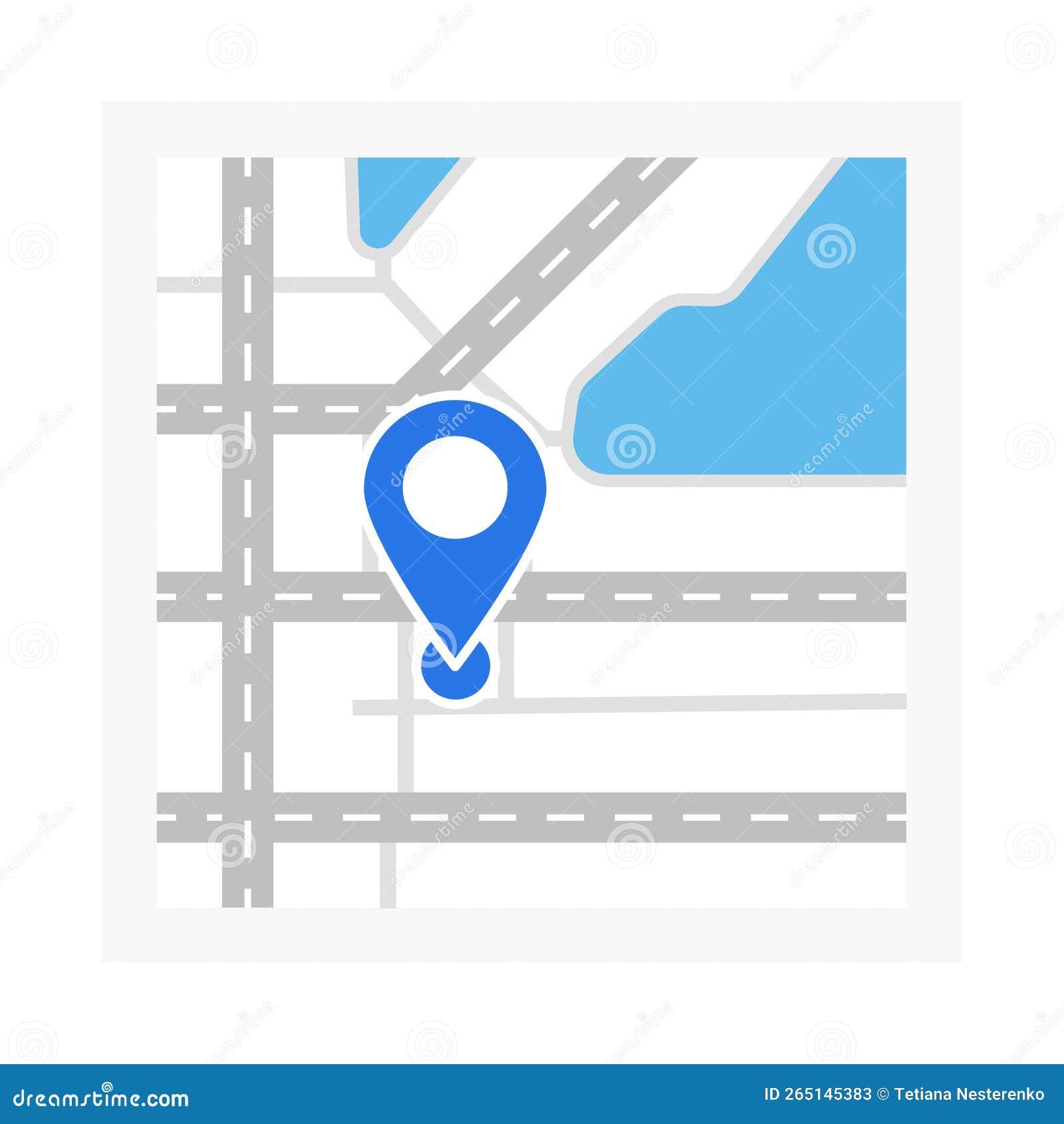 Location Map Brochure Element Design Stock Vector - Illustration of ...
