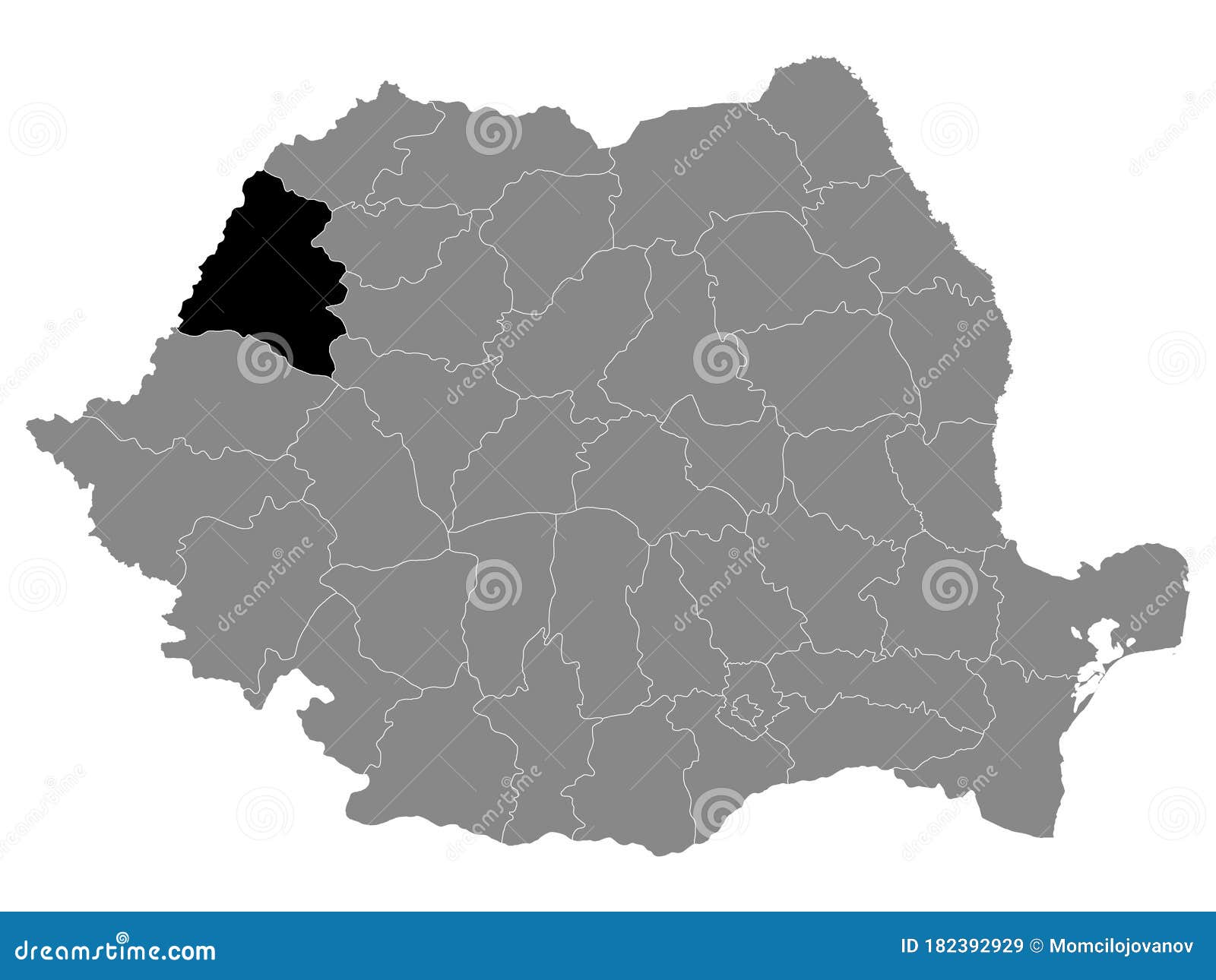 Location Map of County Bihor Stock Vector - Illustration of covasna ...