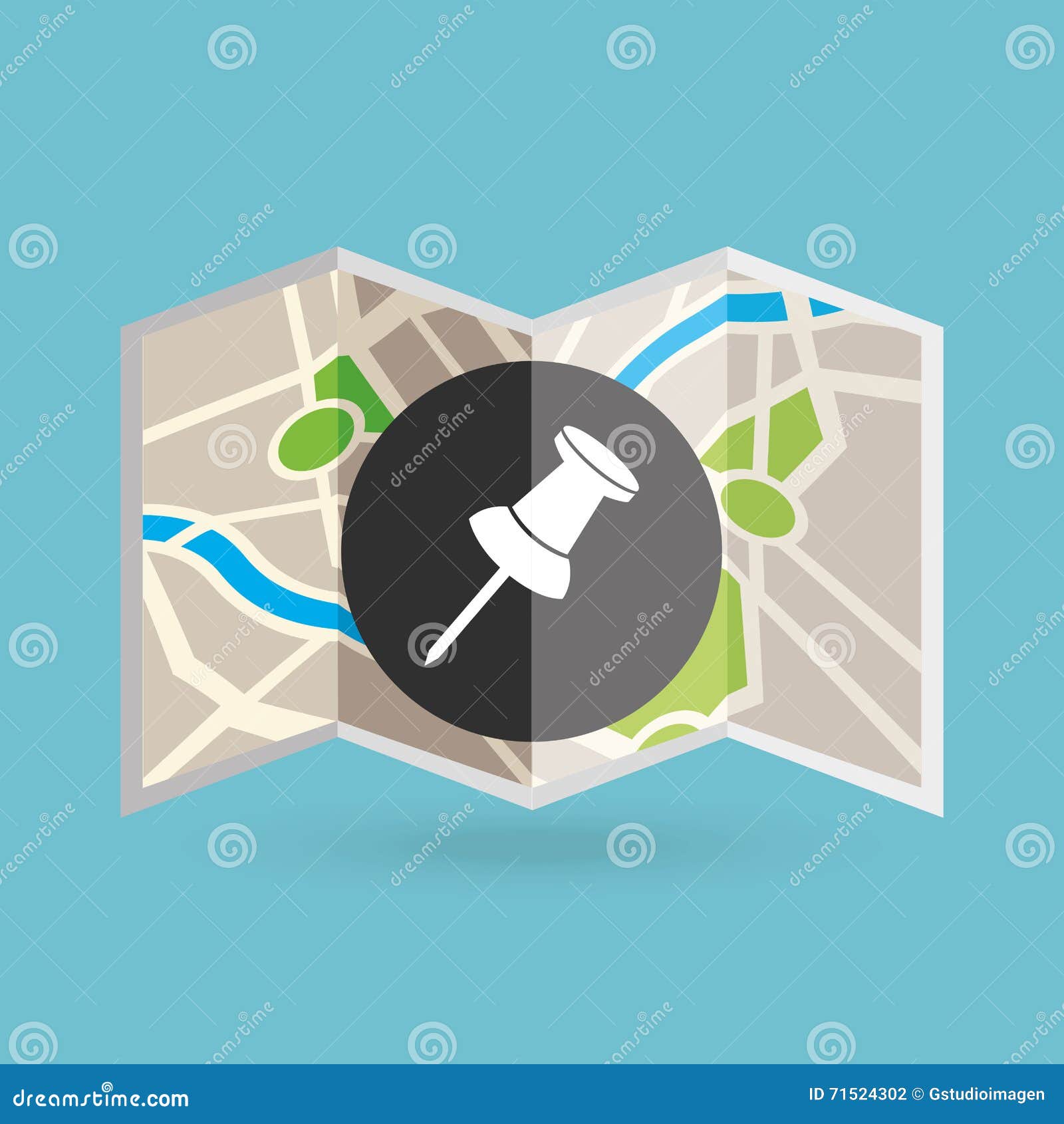Location on map design stock illustration. Illustration of world - 71524302