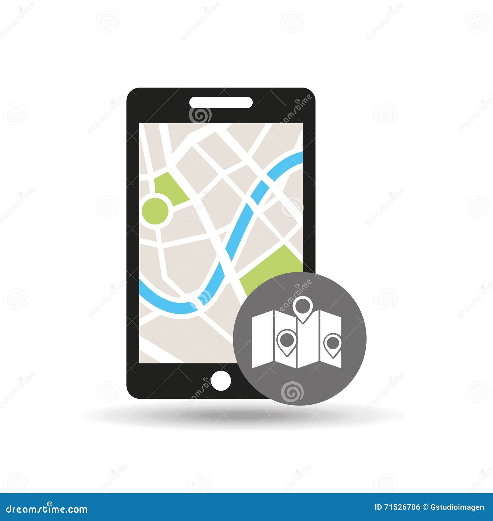 Location on map design stock illustration. Illustration of marker ...