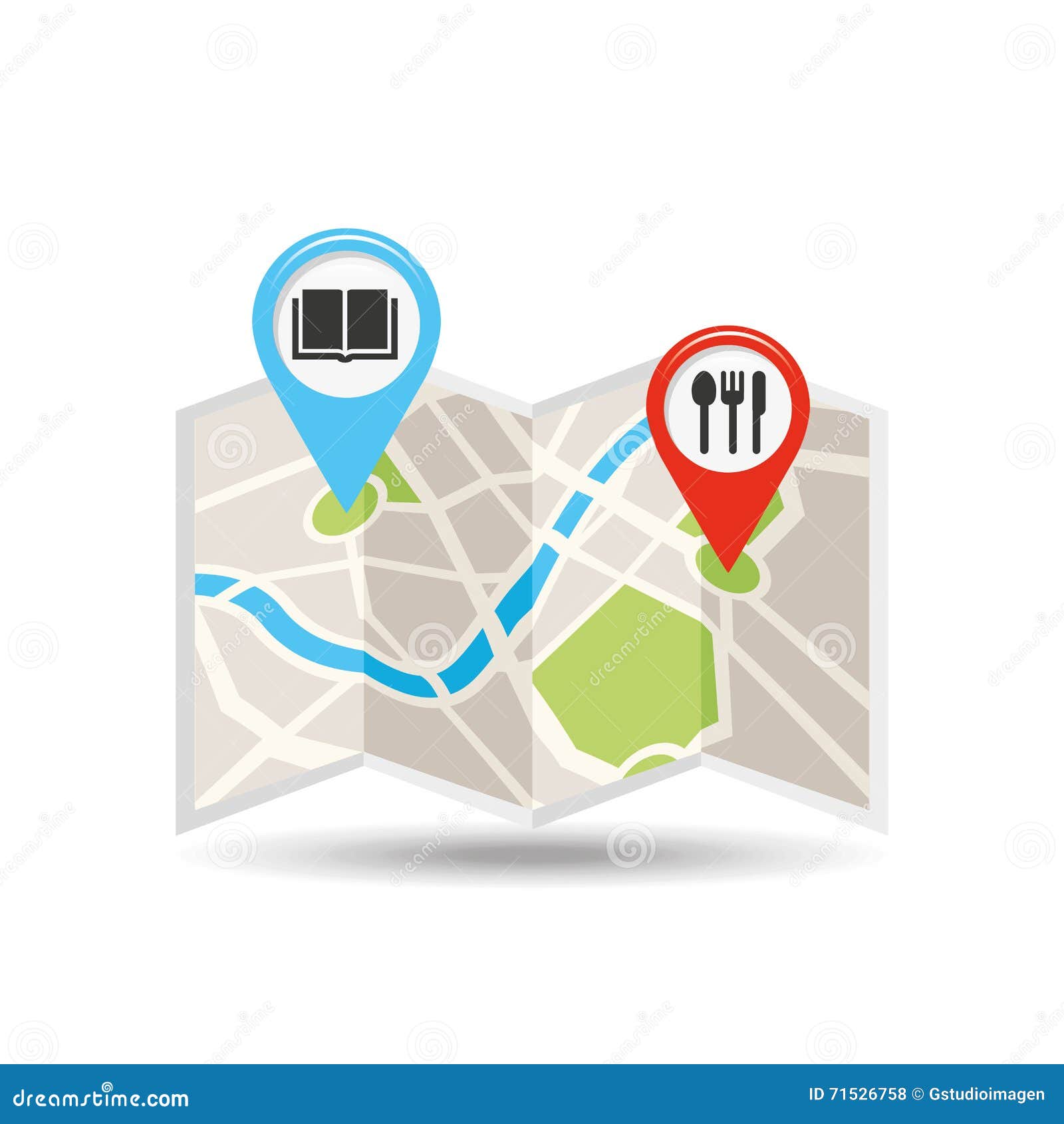 Location on map design stock illustration. Illustration of location ...