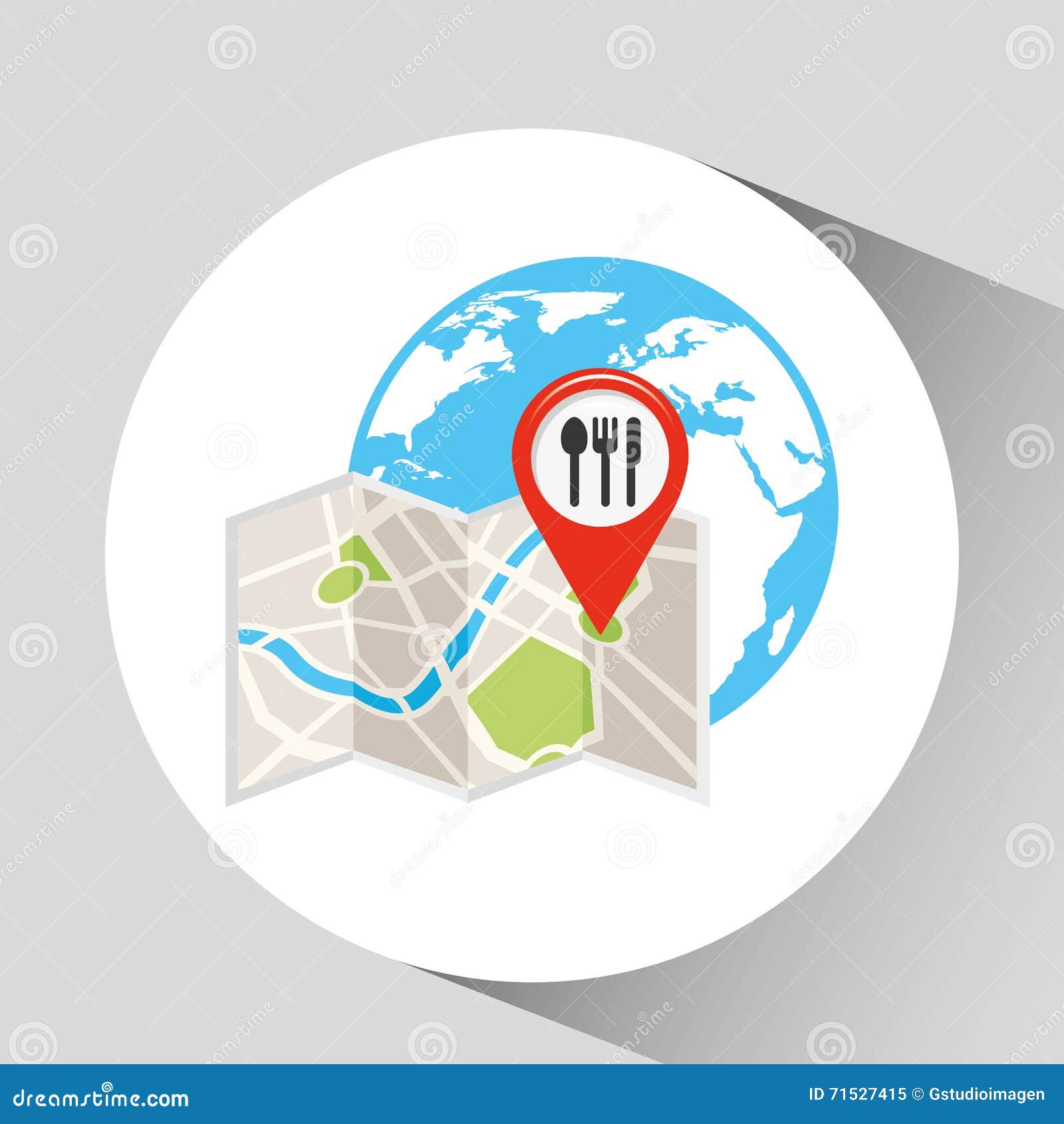 Location on map design stock illustration. Illustration of geography ...