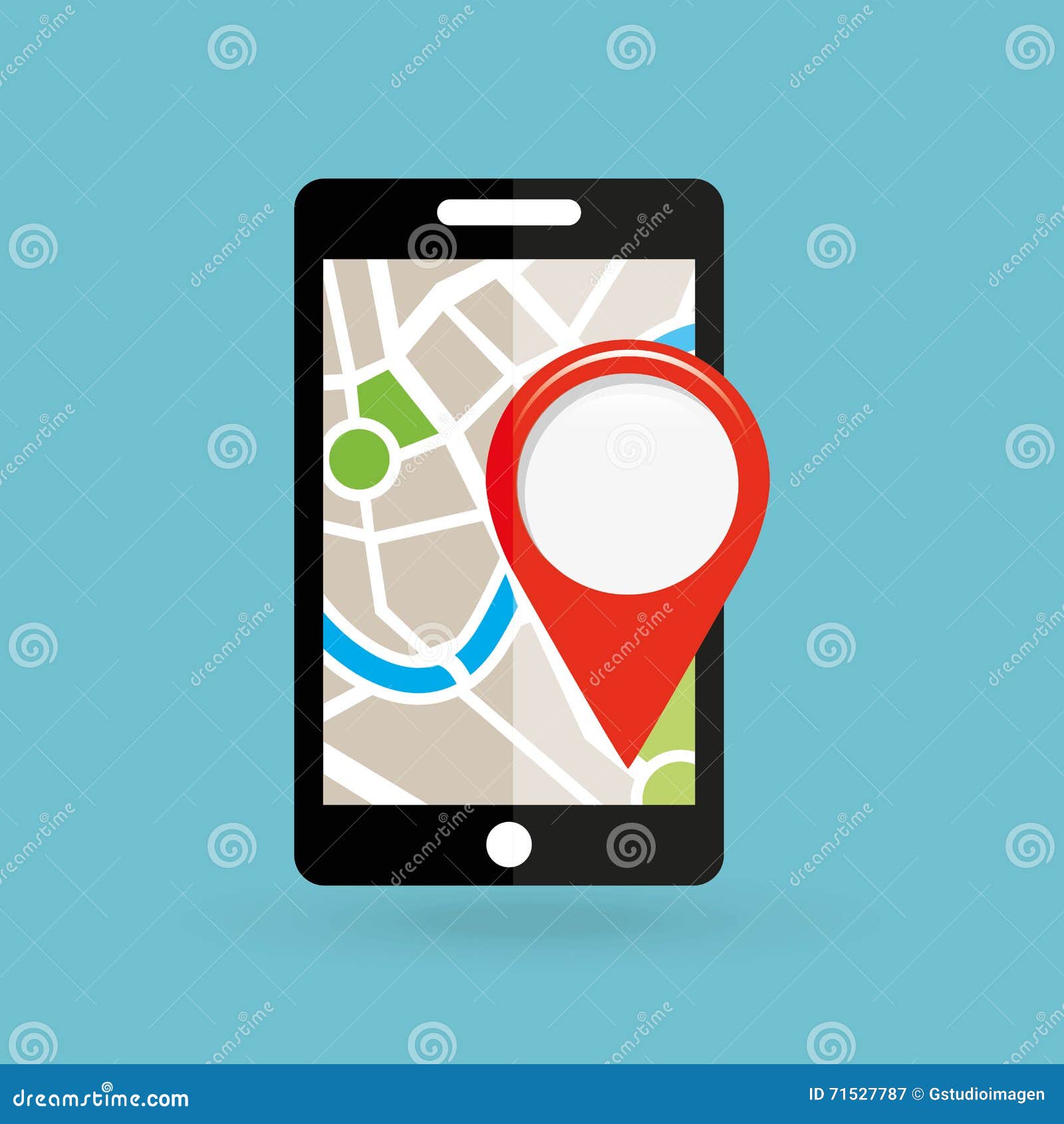 Location on map design stock illustration. Illustration of digital ...