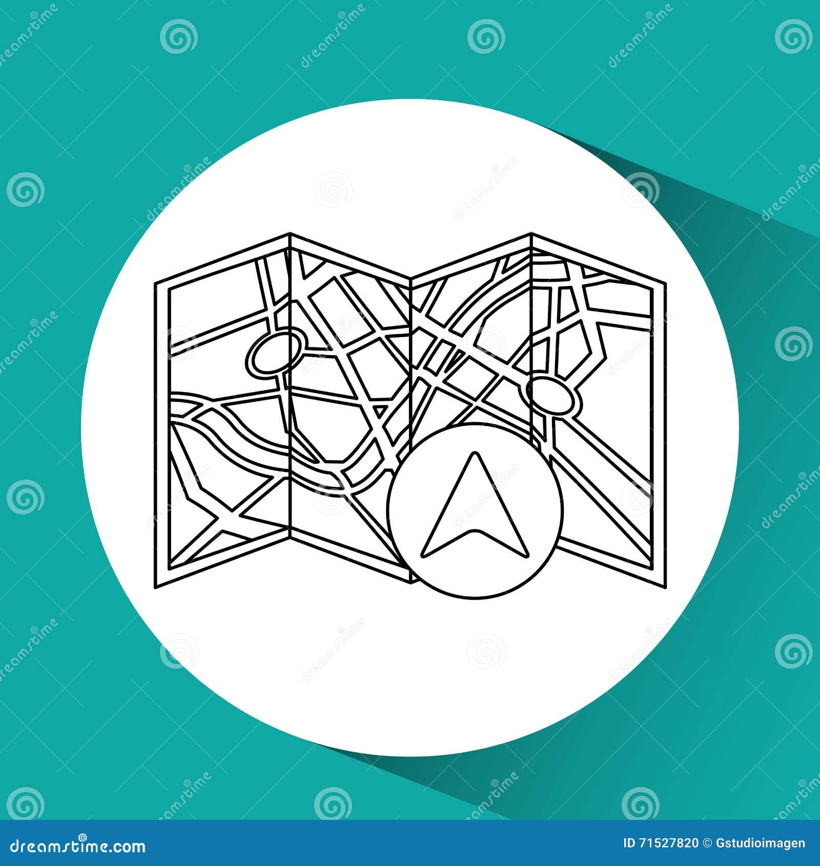 Location on map design stock illustration. Illustration of location ...