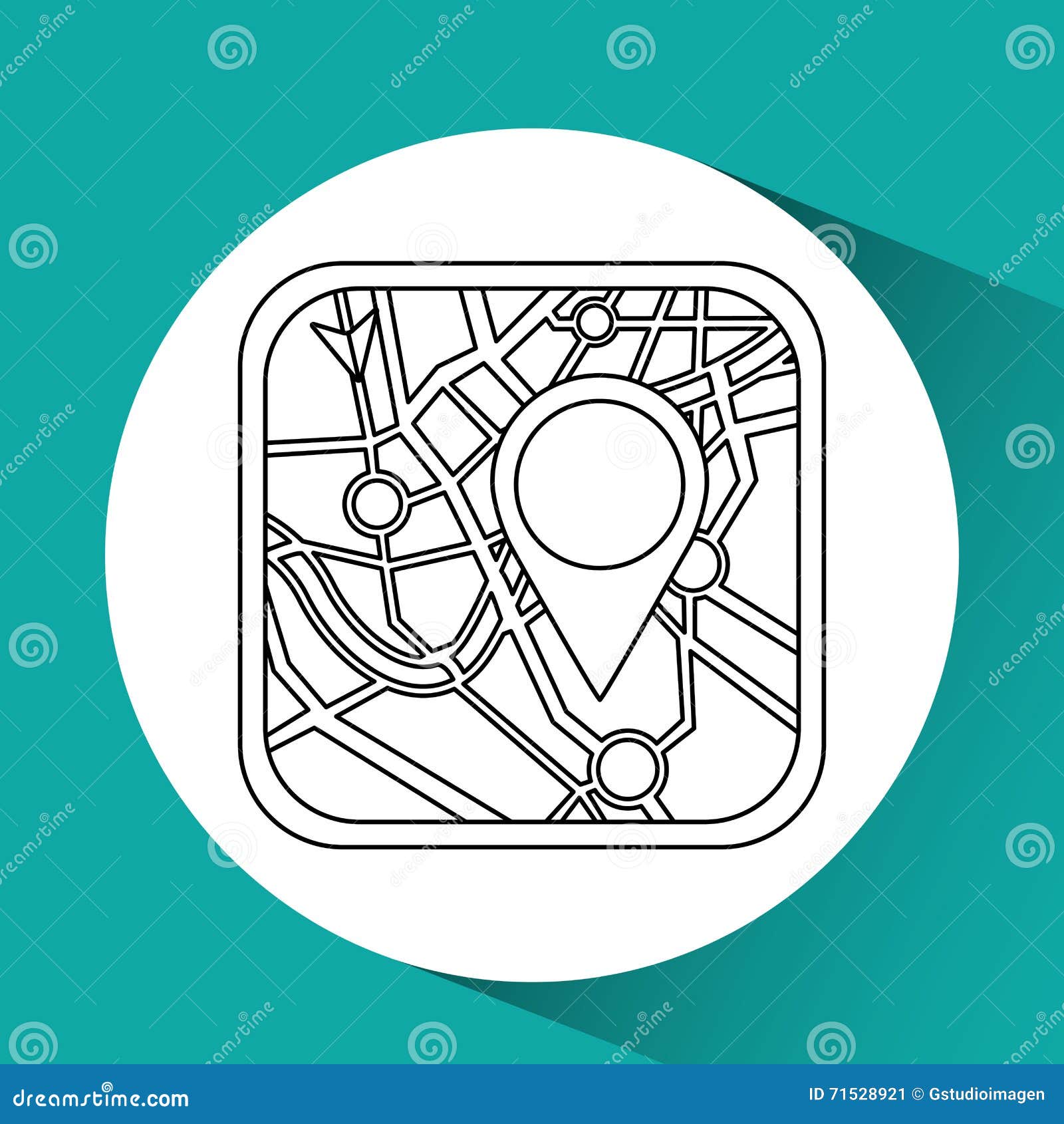 Location on map design stock illustration. Illustration of digital ...