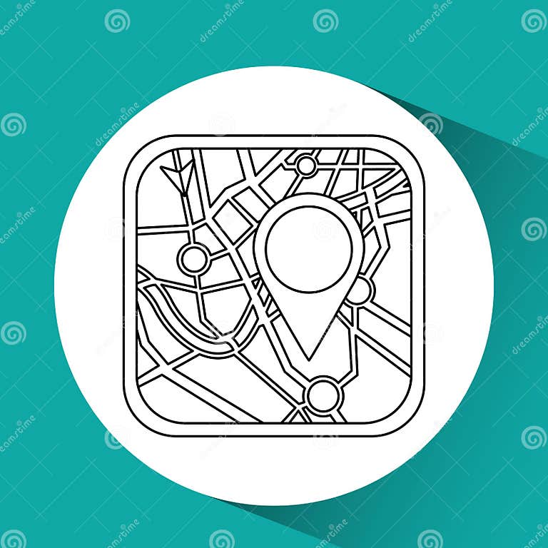 Location on map design stock illustration. Illustration of digital ...