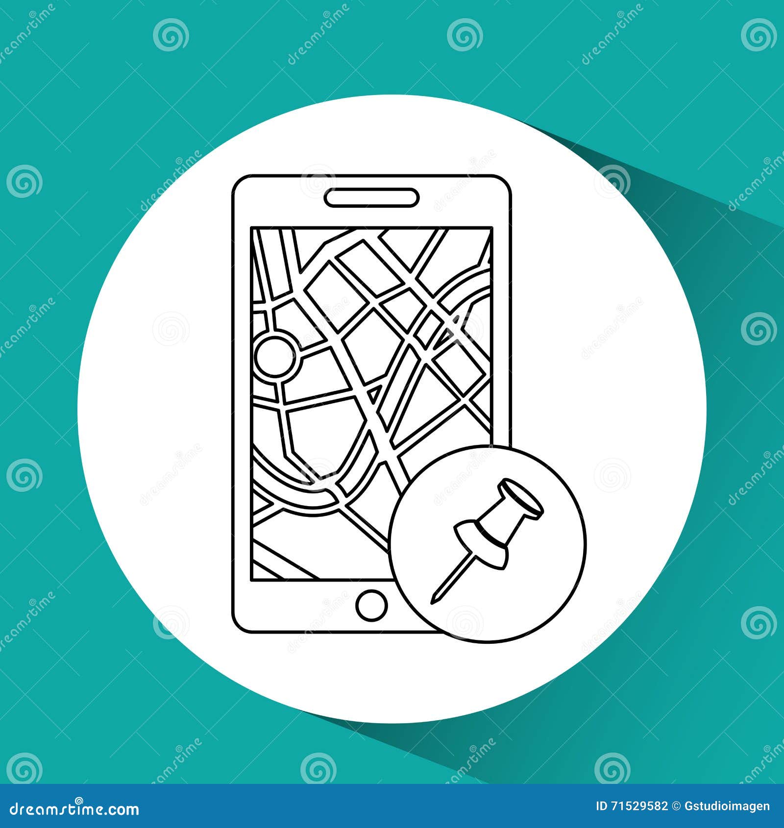 Location on map design stock illustration. Illustration of background ...