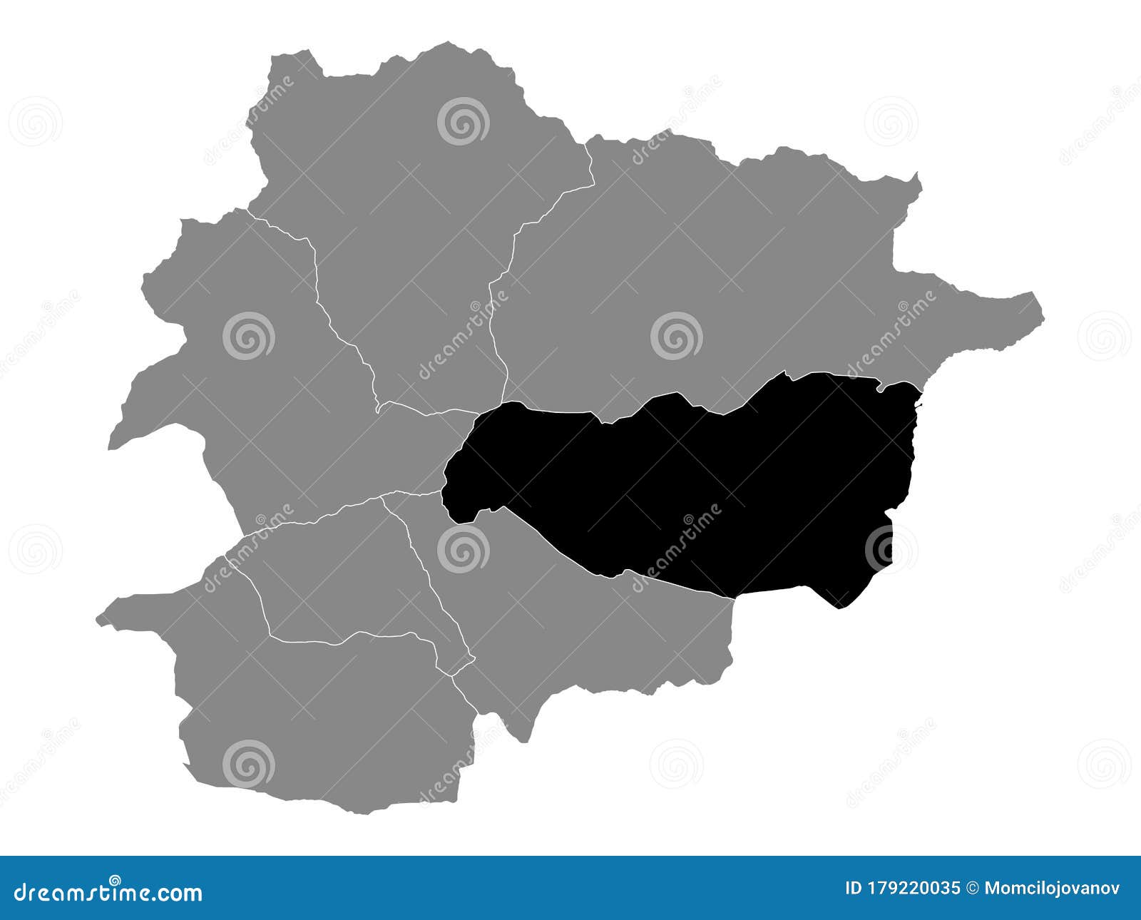 Location Map of Encamp Parish Stock Vector - Illustration of julia ...