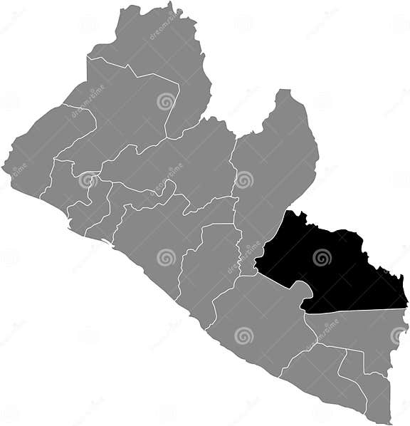 Location Map of the Grand Gedeh County of Liberia Stock Vector ... Location Map of the Grand Gedeh County of Liberia Stock Vector ...