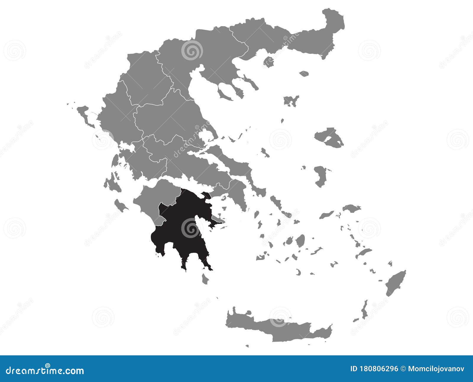 Location Map of Peloponnese Region Stock Vector - Illustration of ... Location Map of Peloponnese Region Stock Vector - Illustration of ...
