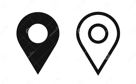 Location Map Position Pin Icon Stock Vector - Illustration of pointer ...