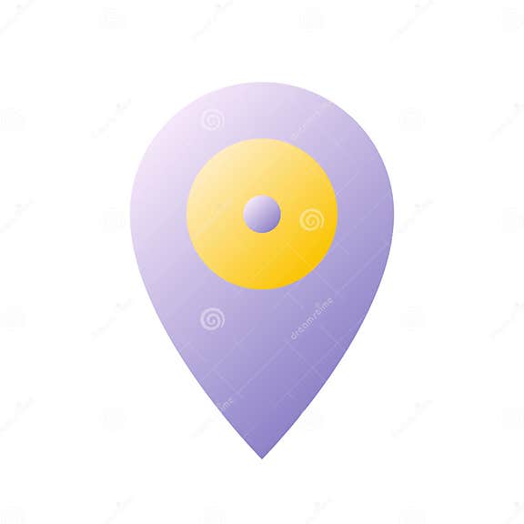 Location Mark Flat Gradient Two-color Ui Icon Stock Vector - Illustration of location, concept ...