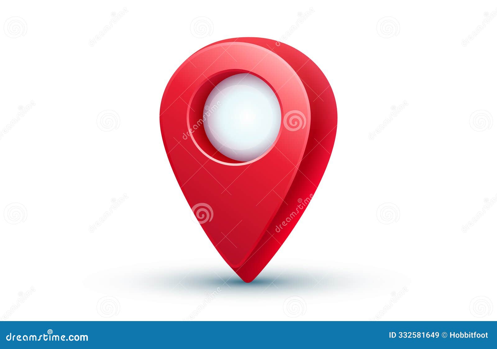 Location Mark Point, Red 3d Symbol, Map Search. Vector Illustration ...