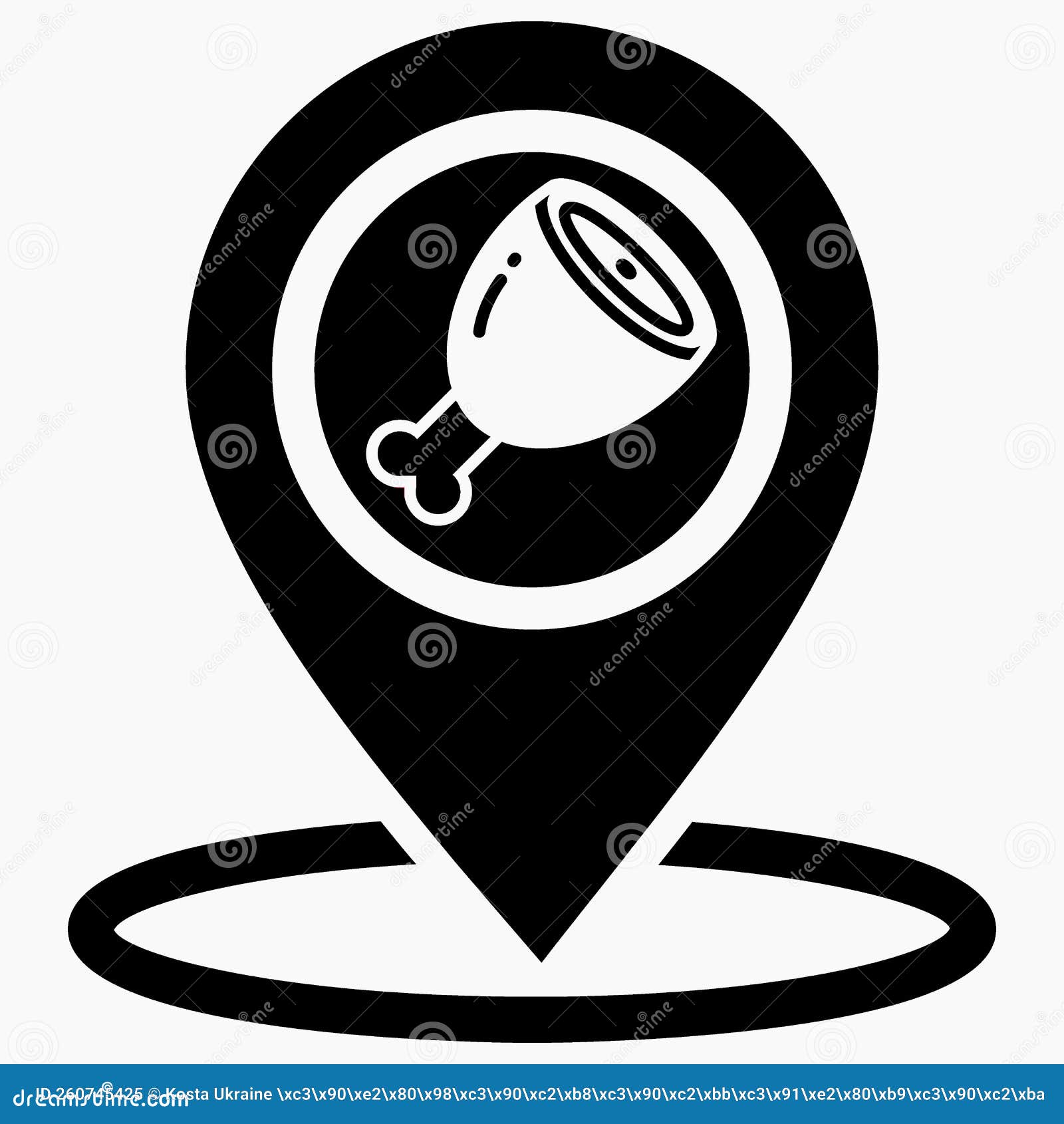 The Location of the Meat. Sale of Meat Stock Vector - Illustration of ...