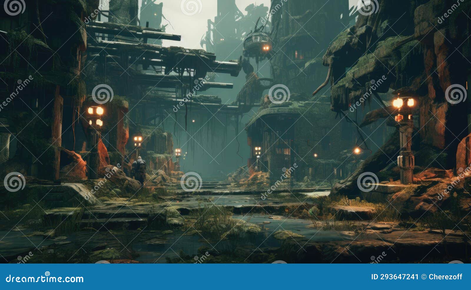 Location for a Modern AAA Game Stock Image - Image of cosmopolitan ...