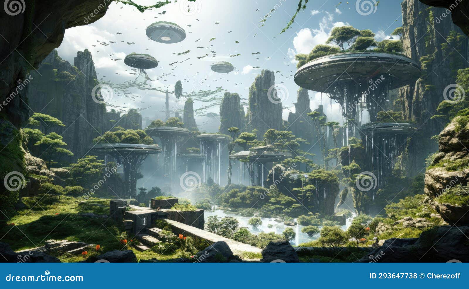 Location for a Modern AAA Game Stock Photo - Image of event, towers ...