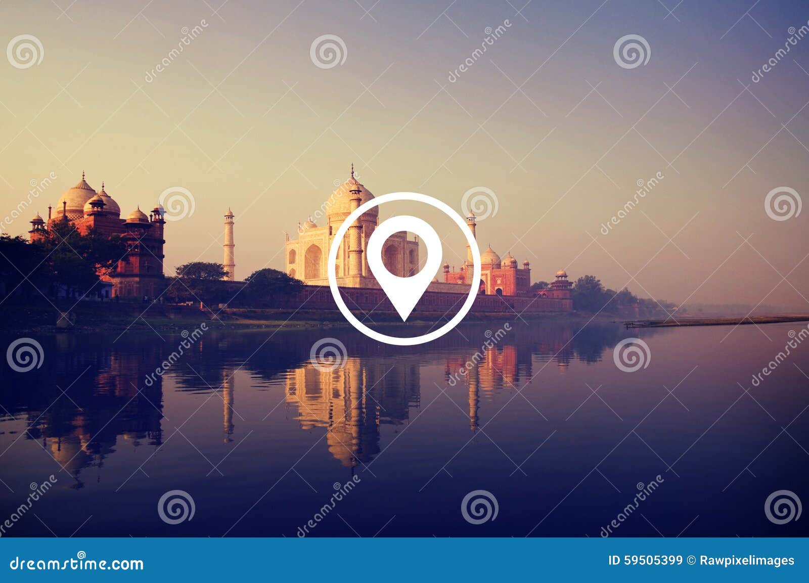Location Navigation Destination Journey Position Concept Stock Image ...