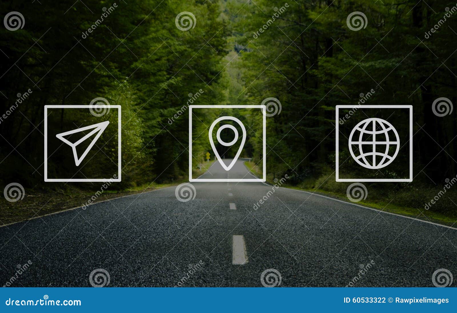 Location Navigation Travel Trip Place Journey Concept Stock Photo ...