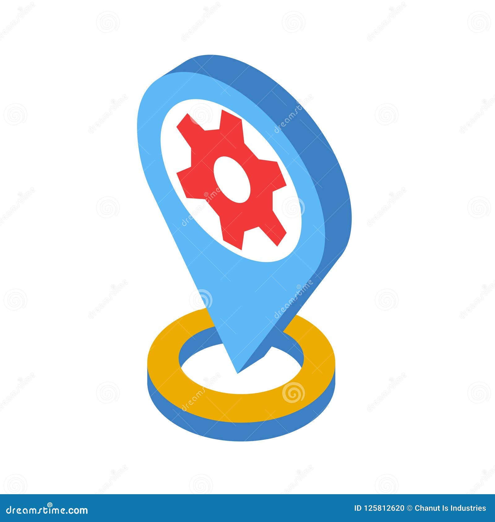Location Optimization Isometric Illustration Stock Vector ... Location Optimization Isometric Illustration Stock Vector ...
