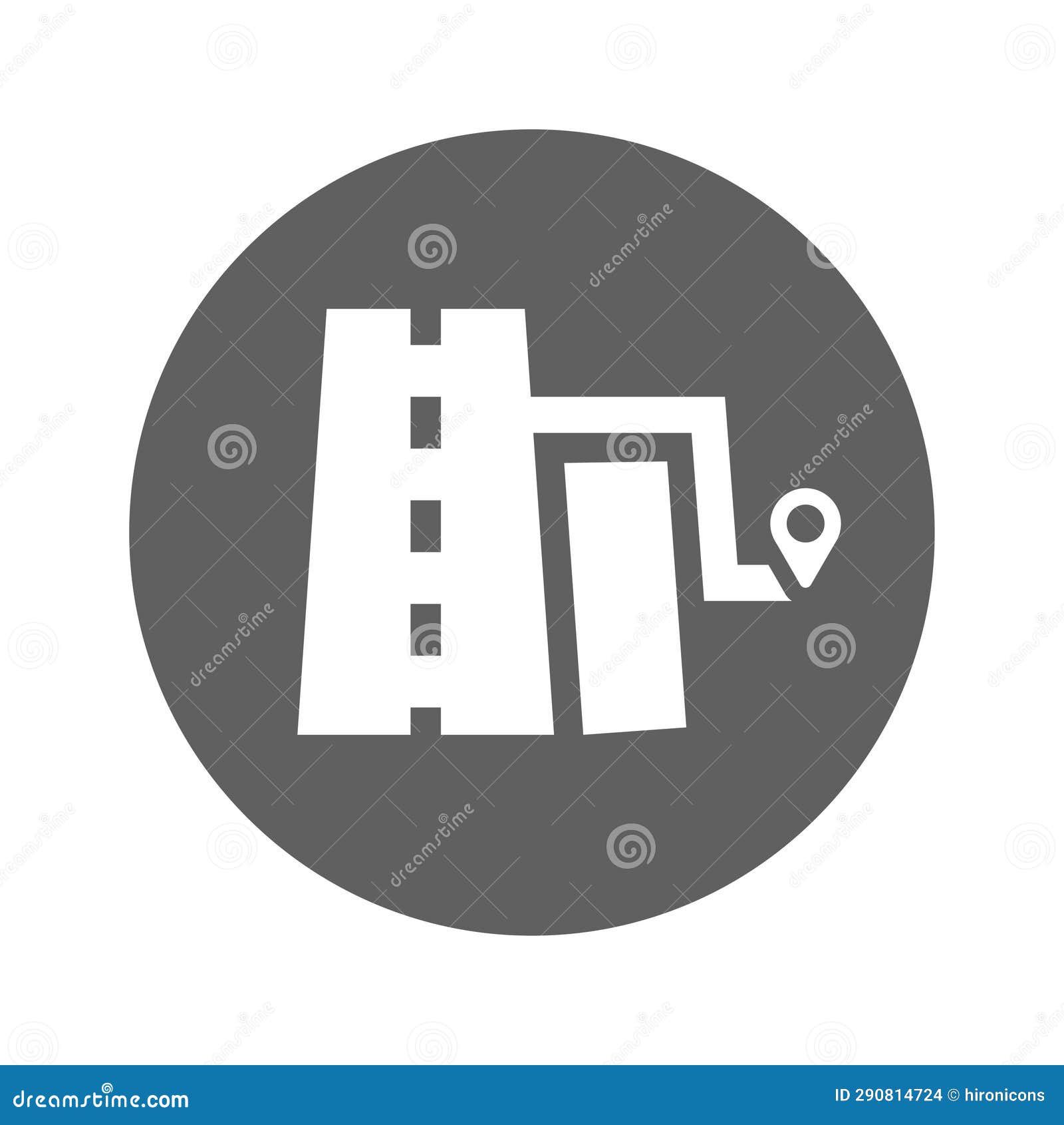 Location, path icon stock illustration. Illustration of flat - 290814724