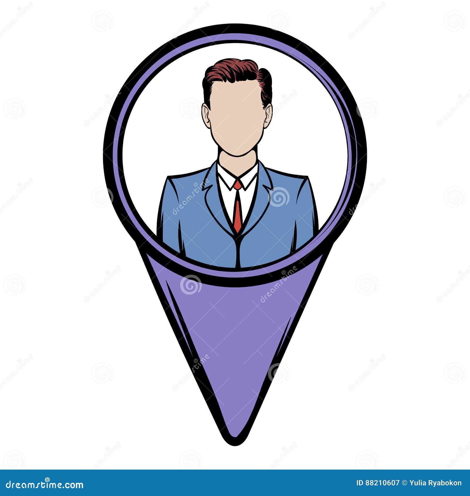 Location People Icon Cartoon Stock Vector - Illustration of ...
