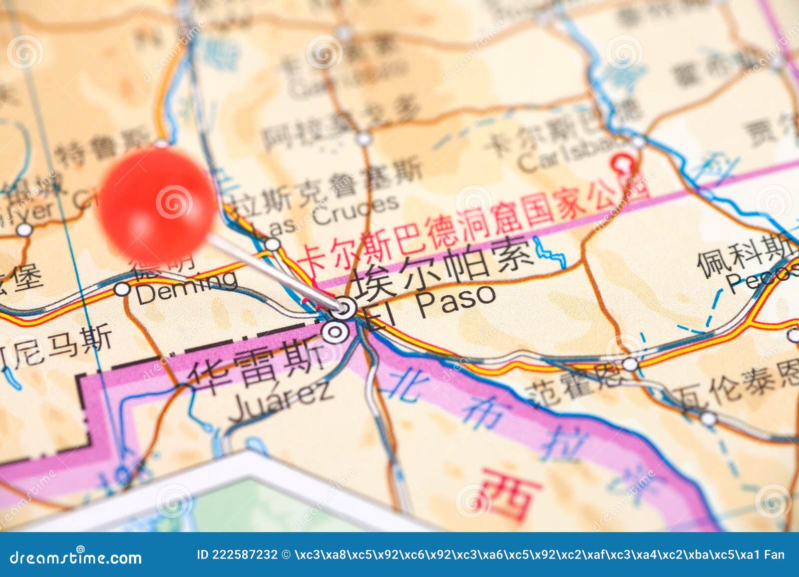 Location of Phoenix on the Map Stock Photo - Image of paso, bearing ...