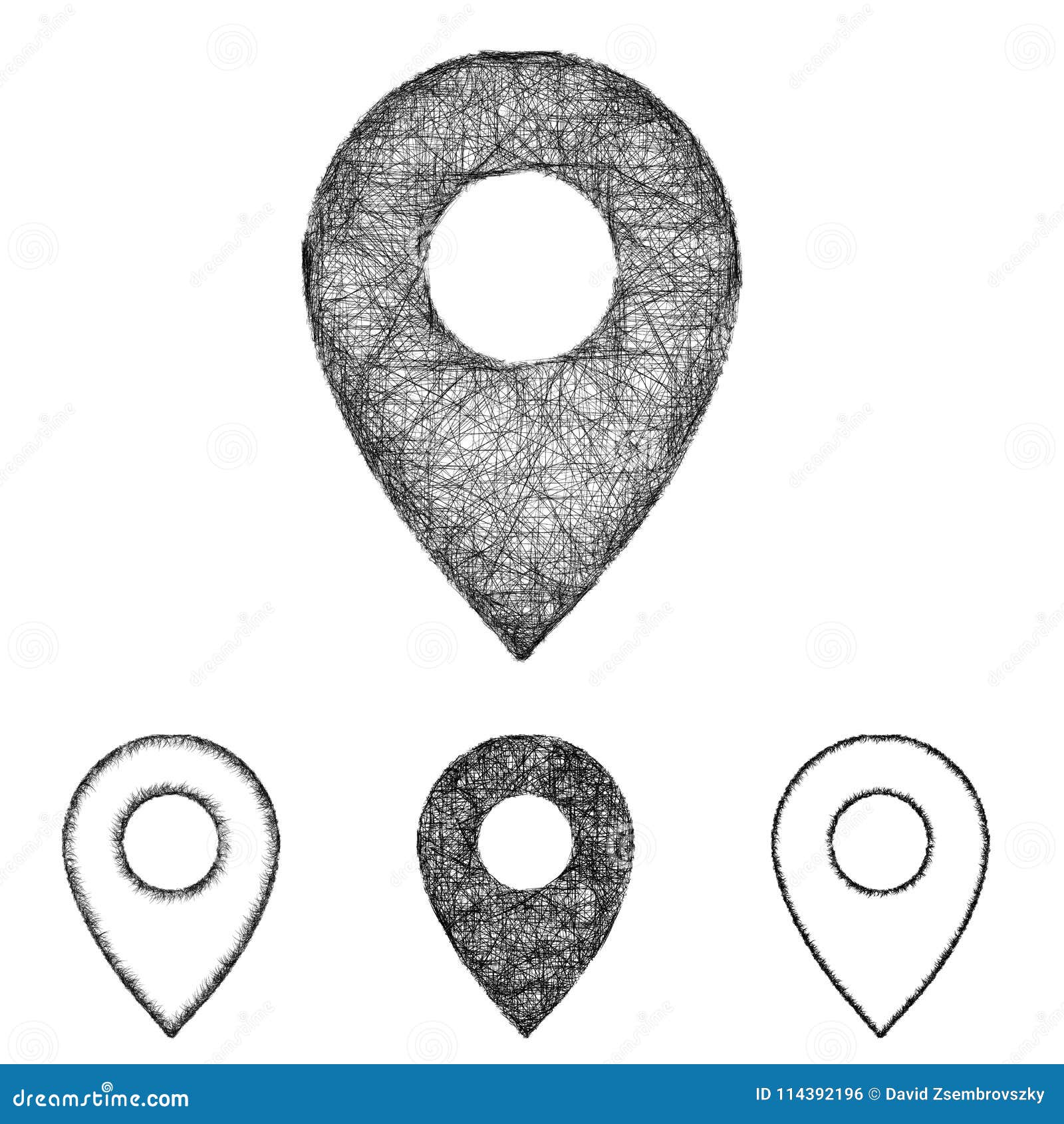 Location, Pin Icon Set - Sketch Line Art Stock Vector - Illustration of ... Location, Pin Icon Set - Sketch Line Art Stock Vector - Illustration of ...
