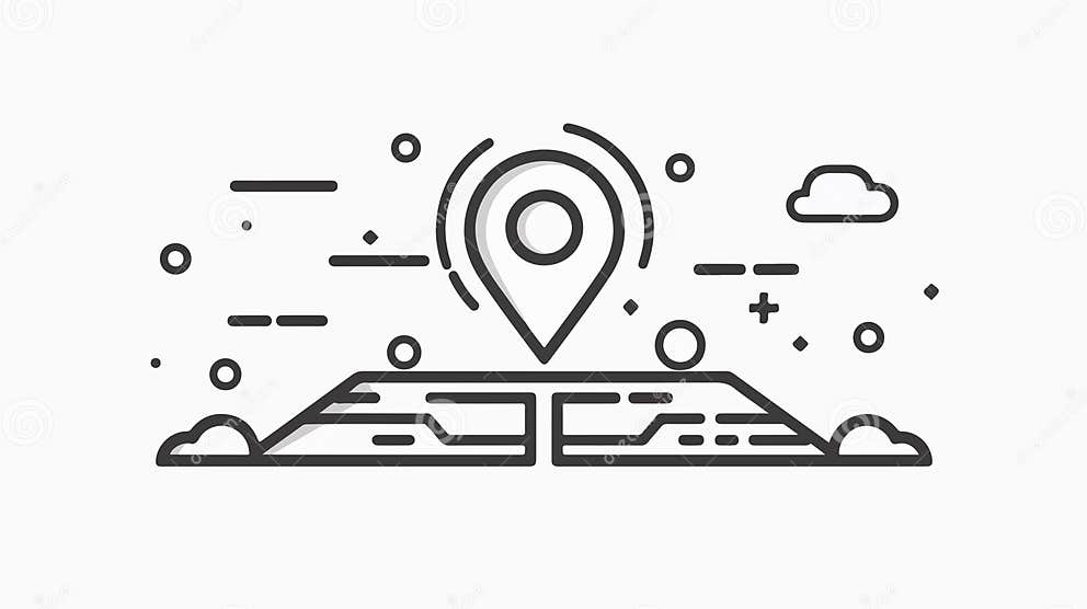 Strategically Positioned Location Pin Icon for Action Plan Stock Vector ...