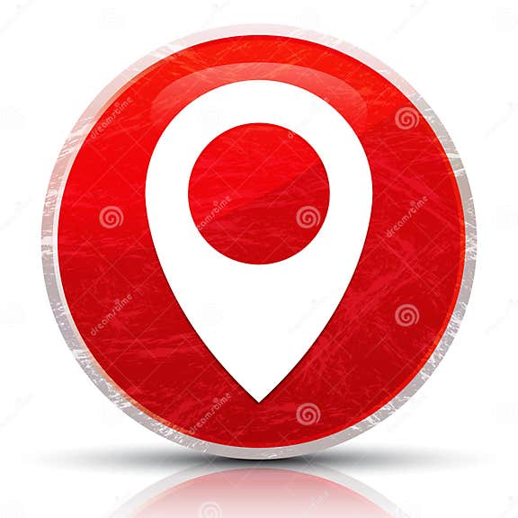 Location Pin Icon Metallic Grunge Abstract Red Round Button ... Location Pin Icon Metallic Grunge Abstract Red Round Button ...