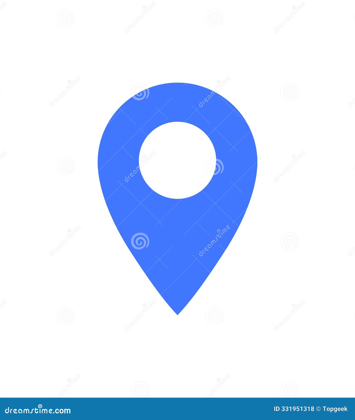 Location Pin Icon, Representing Navigation, Map Markers, or ...