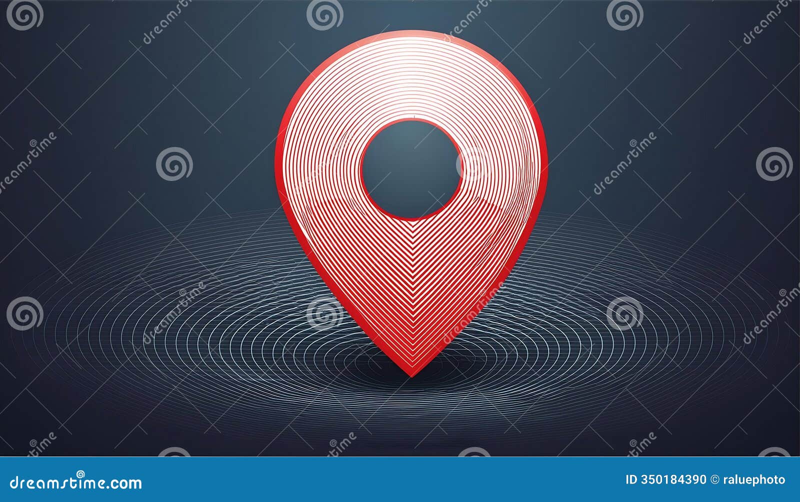 A Location Pin Icon that Represents a Location Service, Place, or Map ...