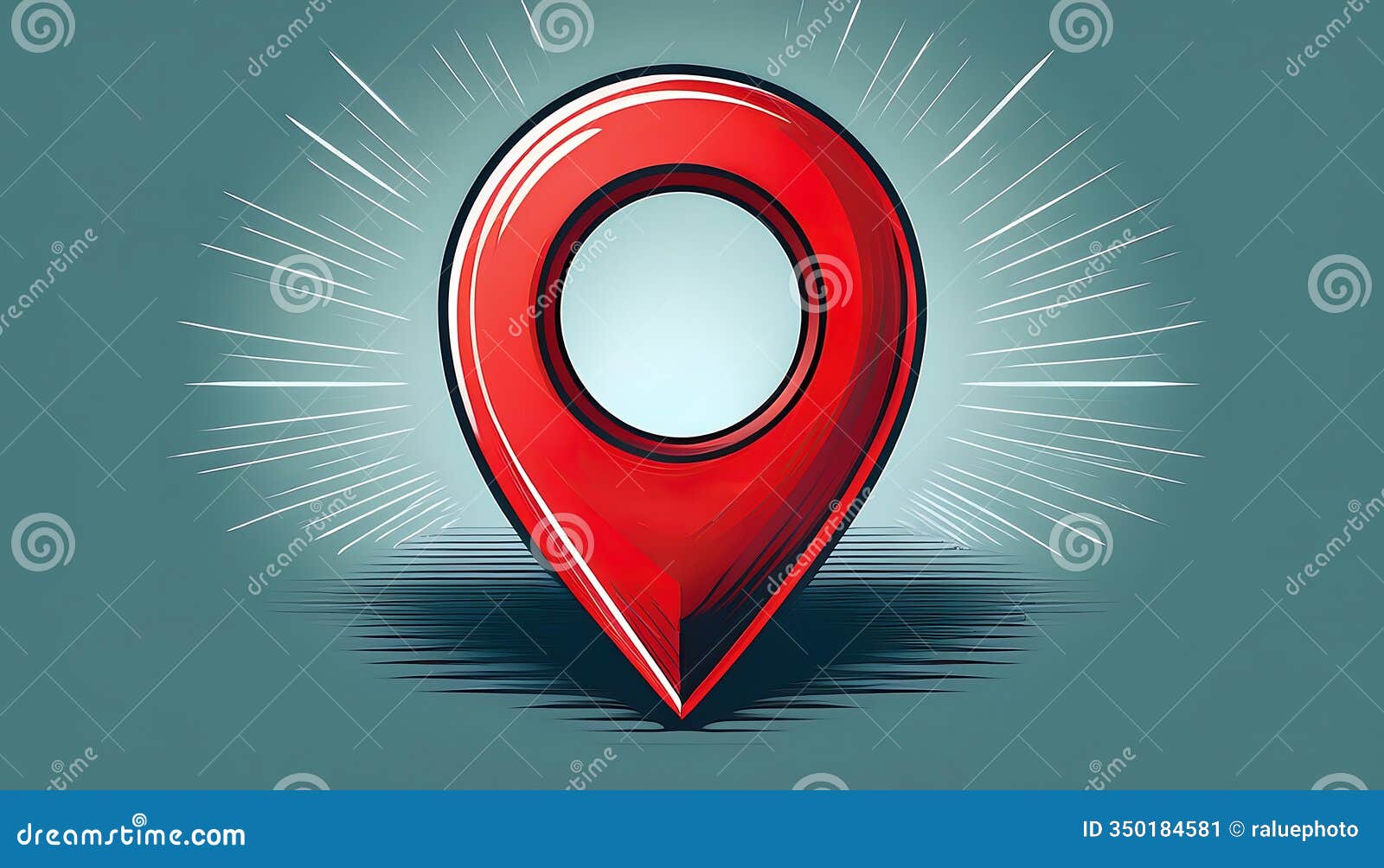 A Location Pin Icon that Represents a Location Service, Place, or Map ...