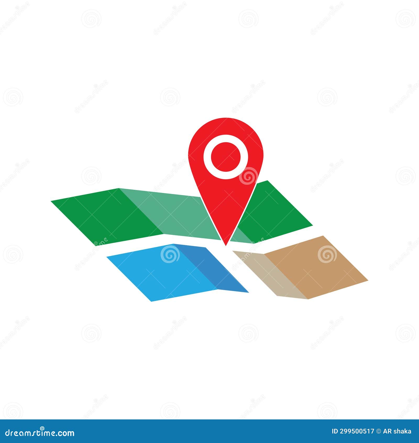 Location Pin on Map Icon Logo Vector Design Template Stock Illustration ...