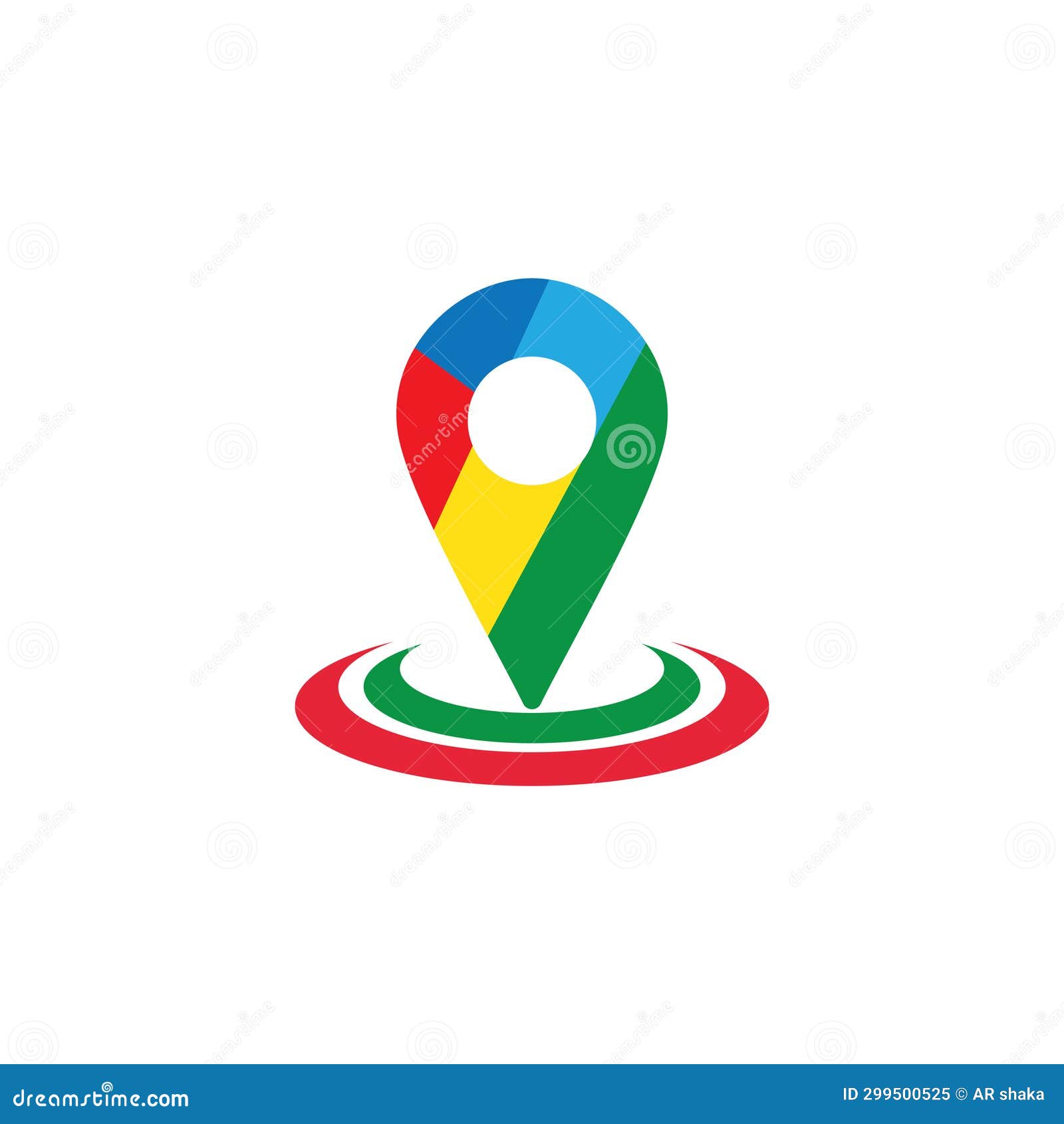 Location Pin on Map Icon Logo Vector Design Template Stock Illustration ...