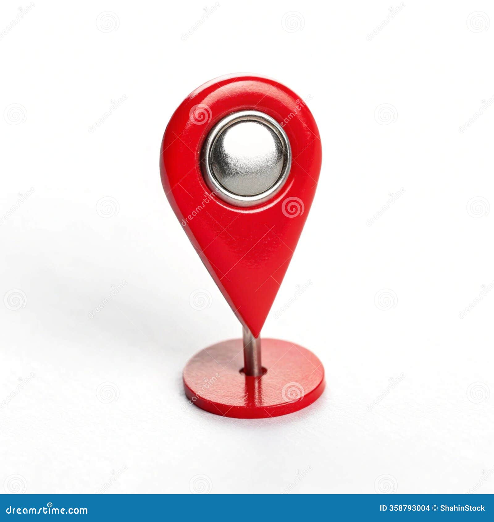 Location Pin Mark on White Background Stock Illustration - Illustration ...