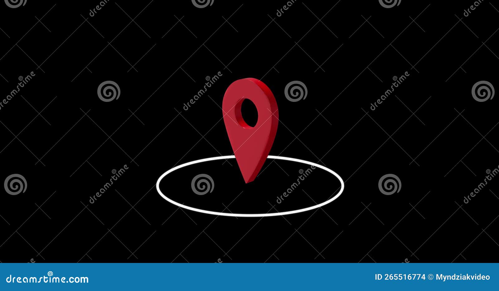Location Pin Pointer On Map Animated Cartoon On Black Screen Background ...