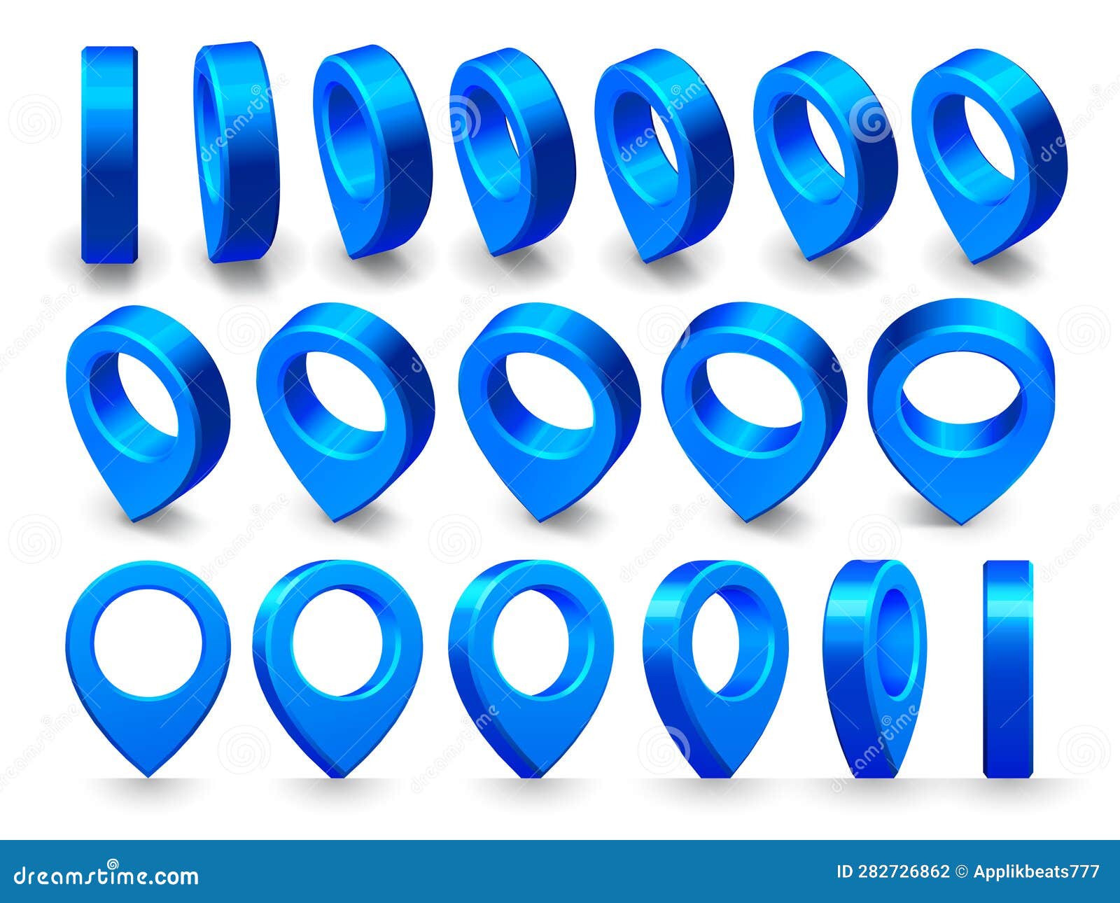 Location Pin Pointers. Map Navigation 3d Pins, Navigate Locations Pointer and Maps Navigator ...