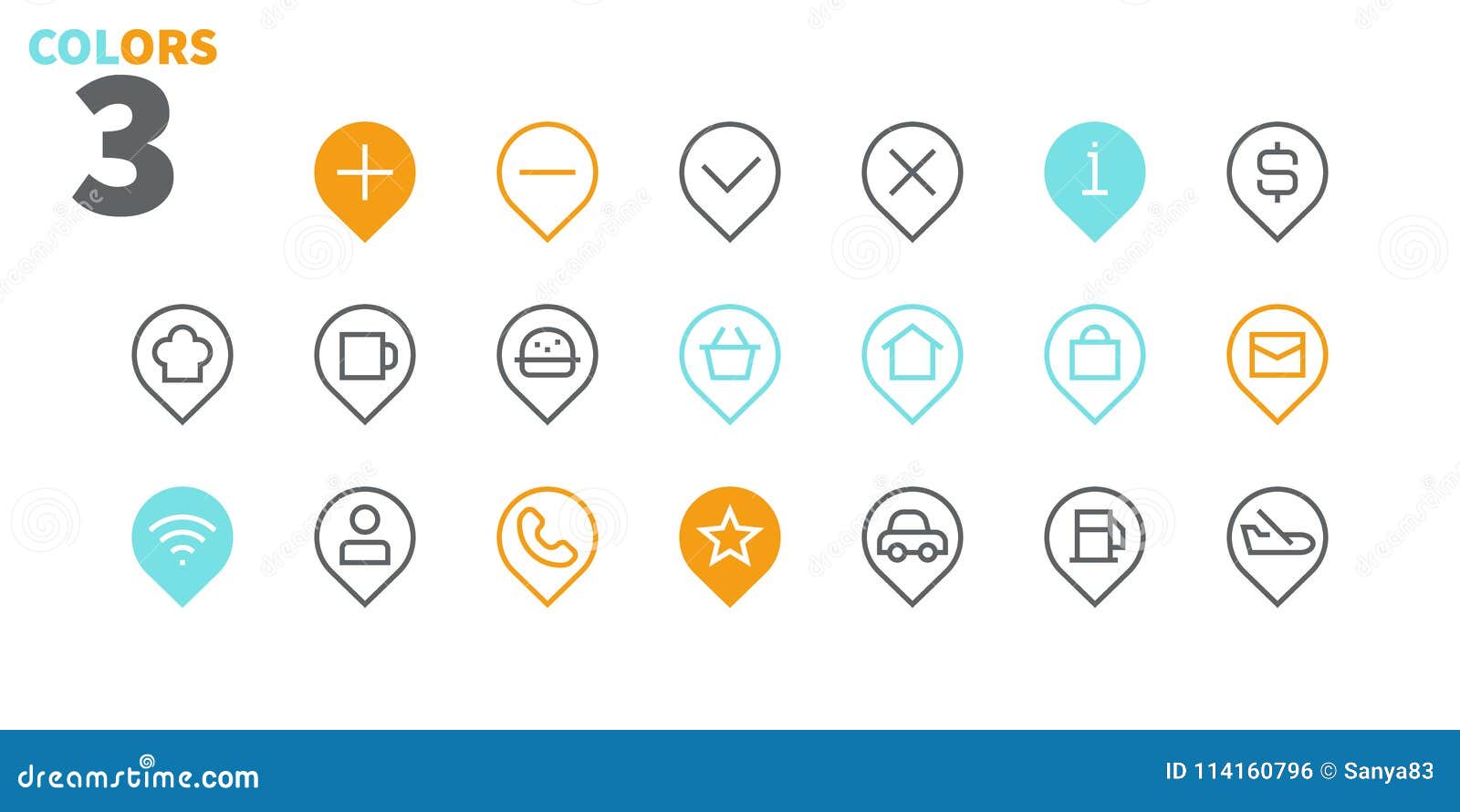 Saved Location Icon Vector Symbol Design Illustration | CartoonDealer ...