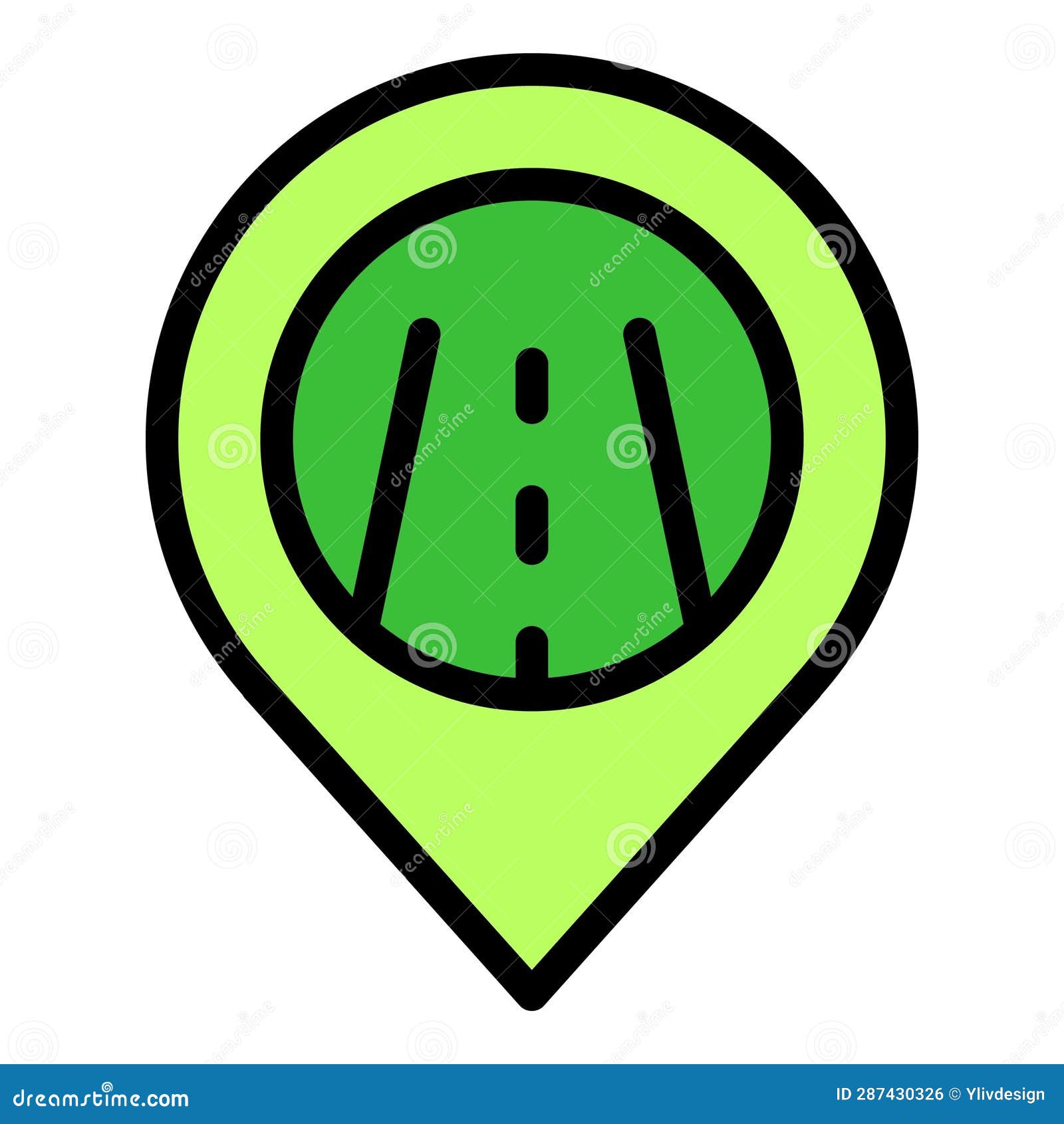 Location Point Icon Vector Flat Stock Vector - Illustration of ...