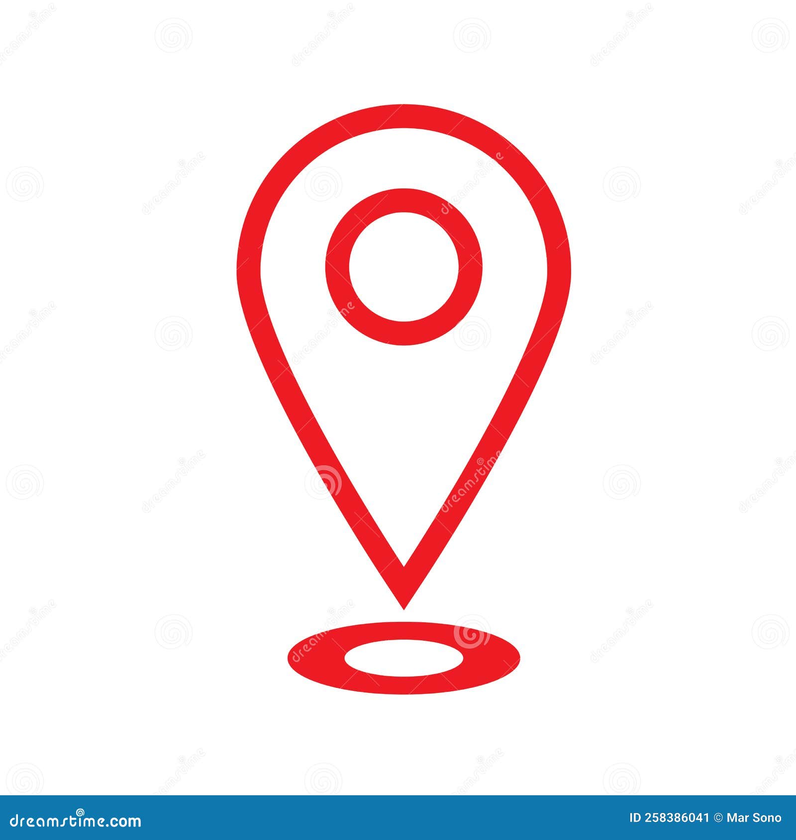 Location Point Icon Vector Illustration Stock Vector - Illustration of ...
