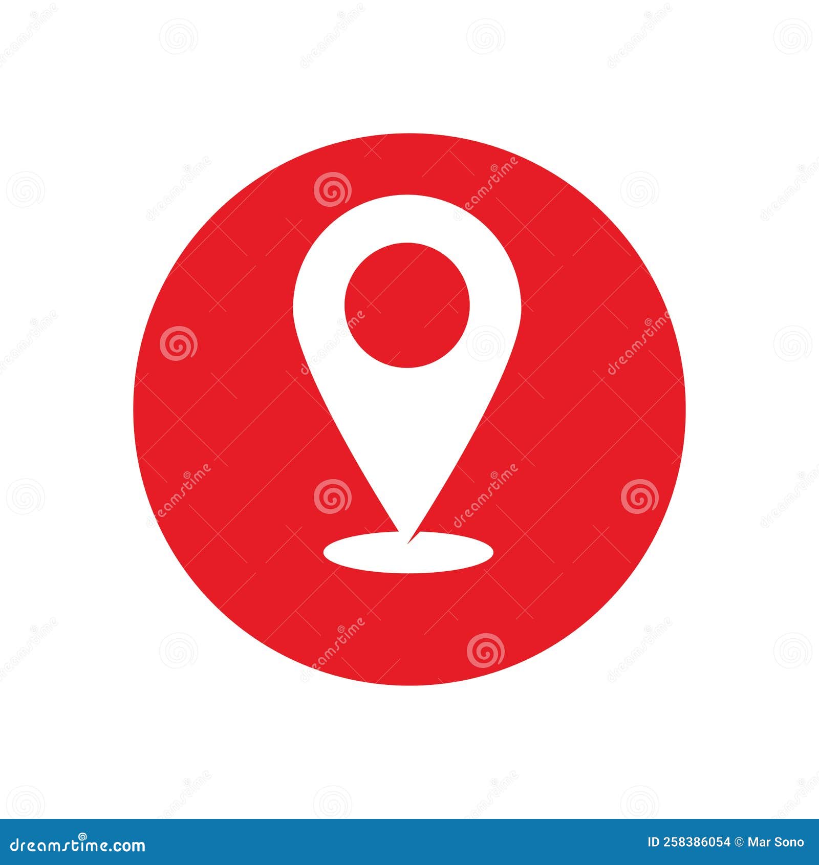 Location Point Icon Vector Illustration Stock Vector - Illustration of ...