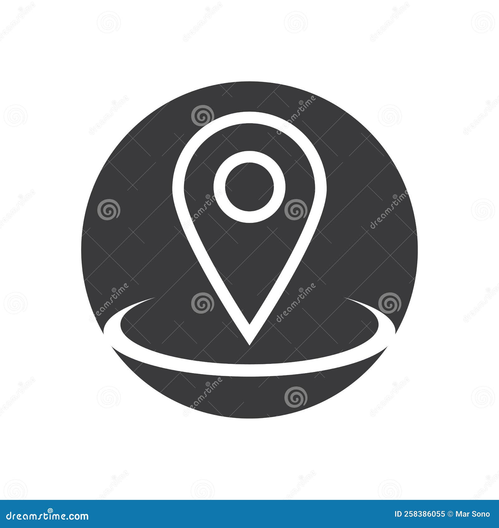 Location Point Icon Vector Illustration Stock Vector - Illustration of ...