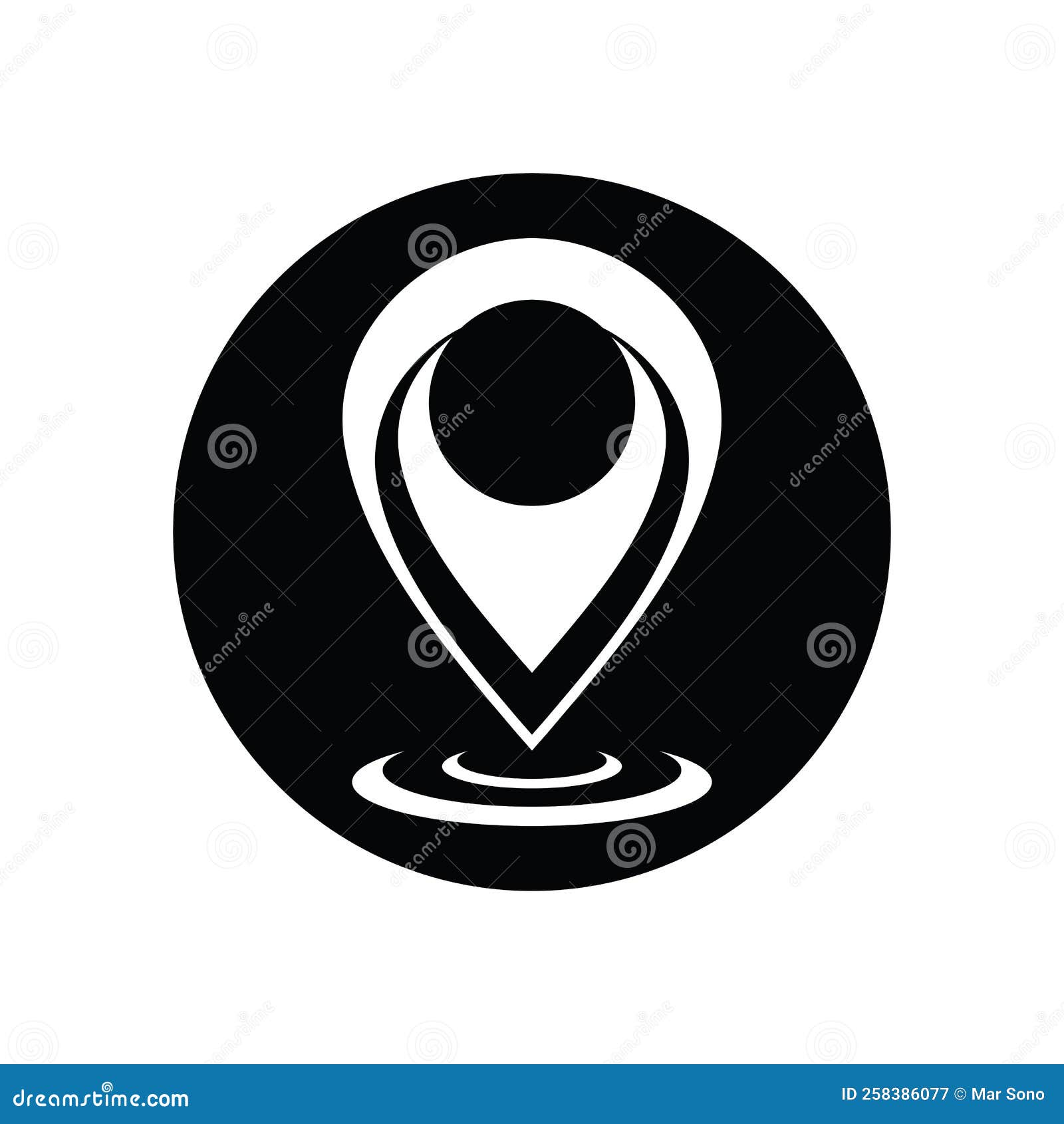 Location Point Icon Vector Illustration Stock Vector - Illustration of ...