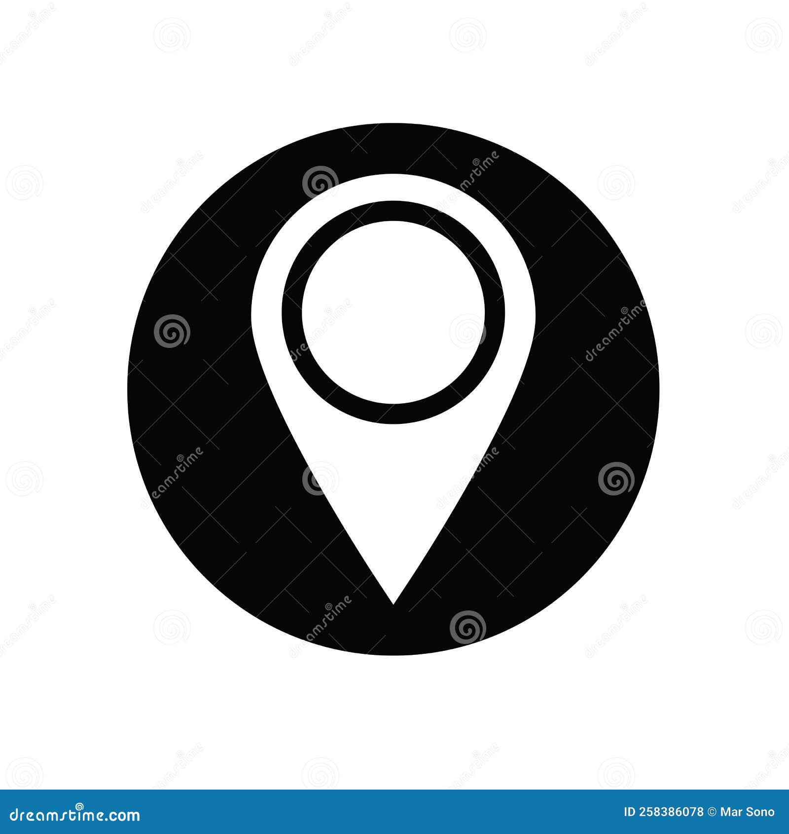 Location Point Icon Vector Illustration Stock Vector - Illustration of ...