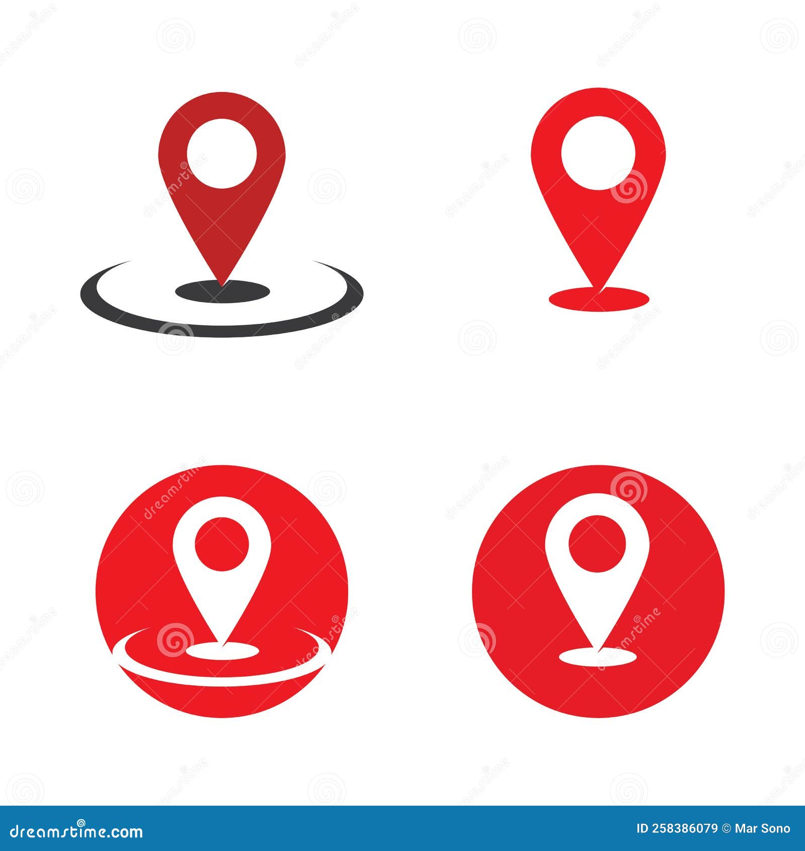 Location Point Icon Vector Illustration Stock Vector - Illustration of ...