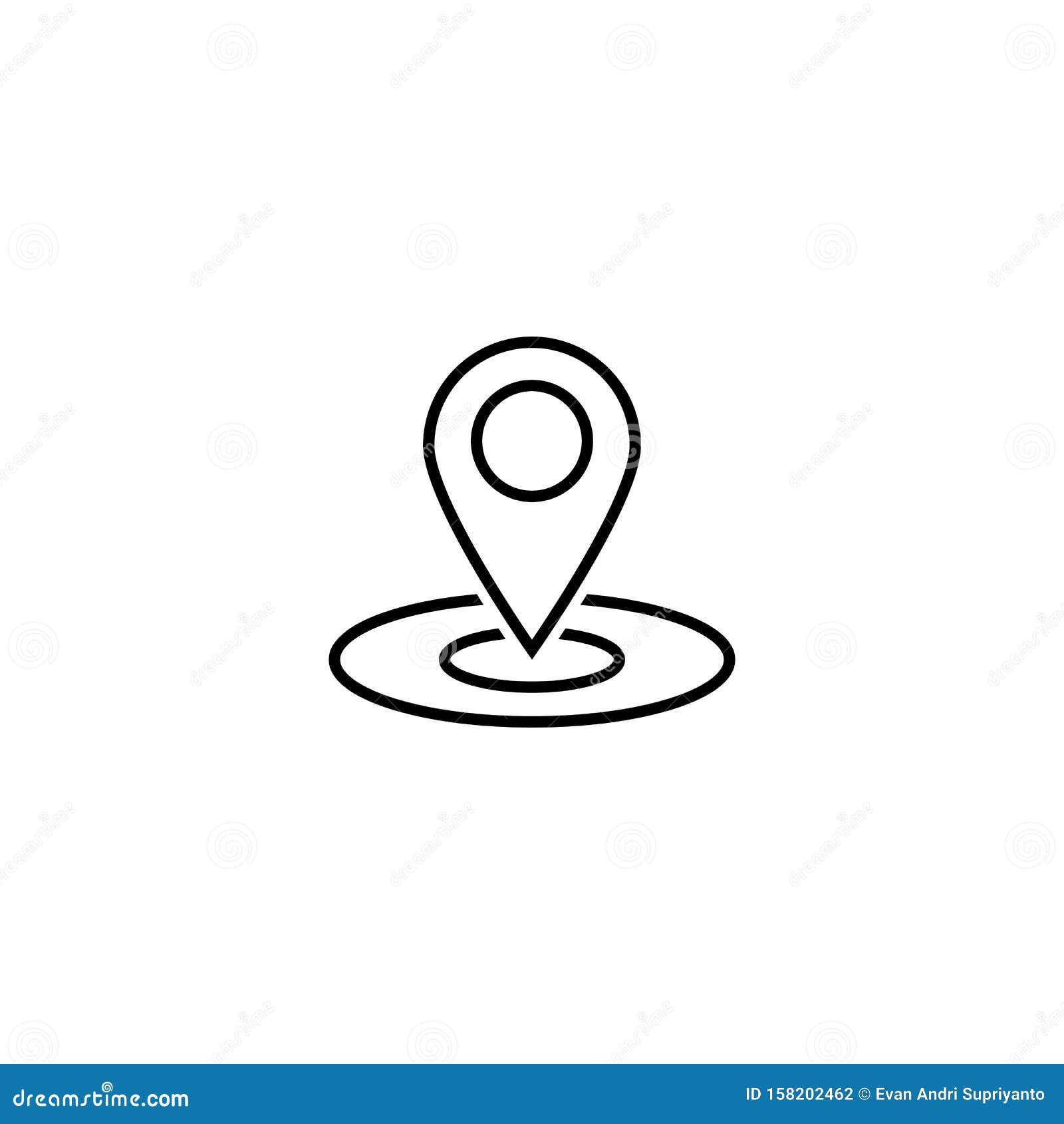 Location point Logo design stock vector. Illustration of circle - 158202462