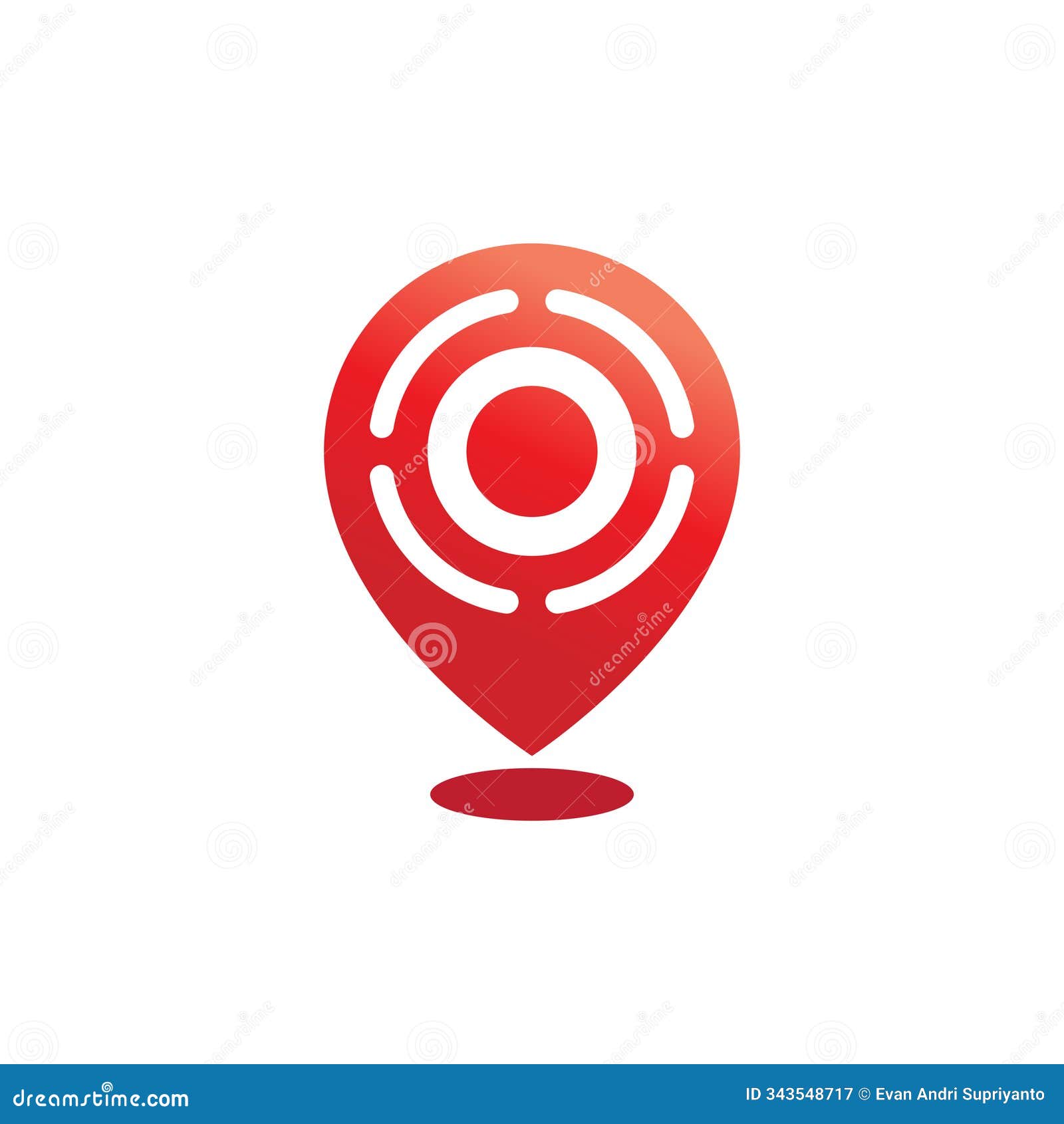 Location Point Logo Vector Template Stock Vector - Illustration of ...