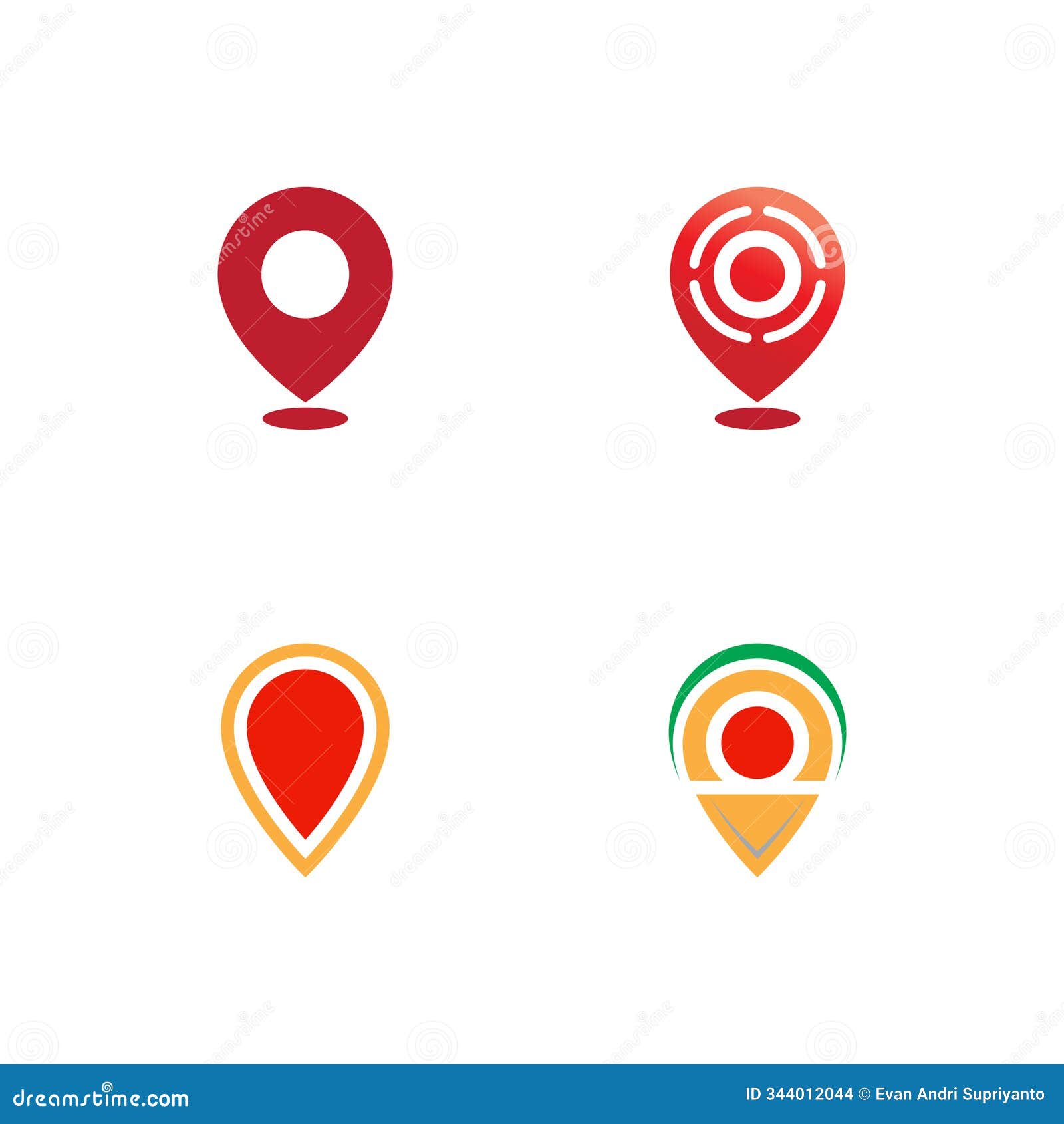 Location Point Logo Vector Template Stock Vector - Illustration of ...