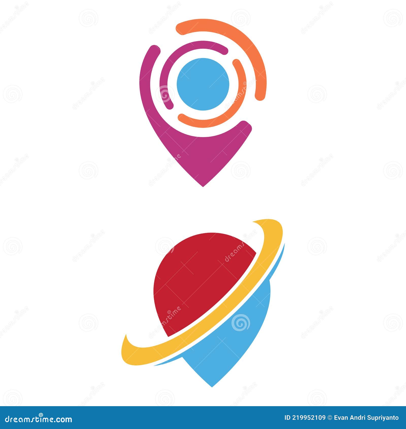 Location Point Sign and Symbol Logo Vector Template Stock Vector ...