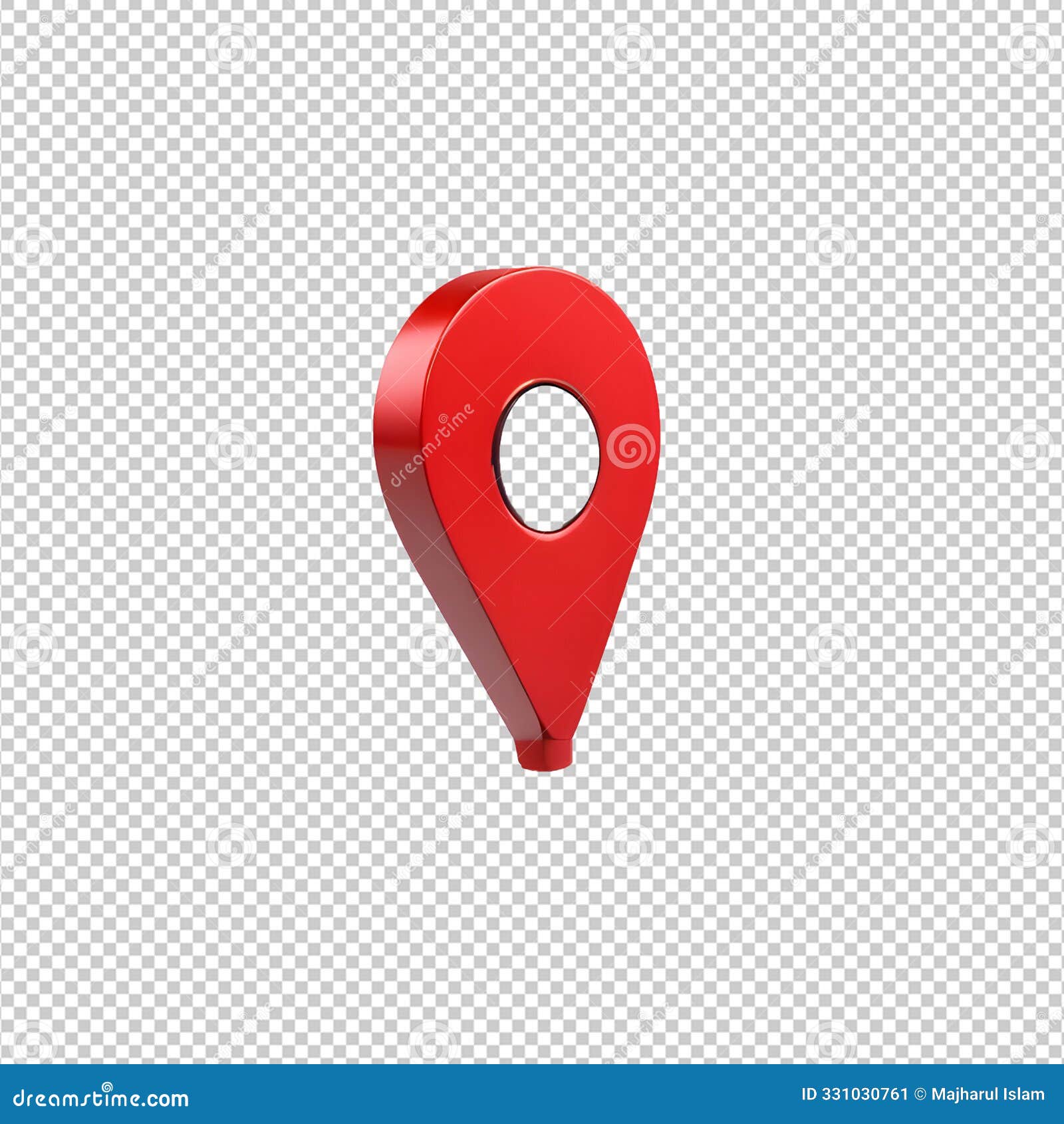 Location Pointer 3d Render Isolated on Transparent Background Stock ...
